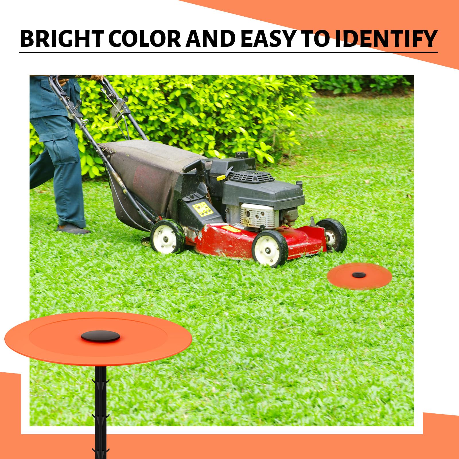 Snapklik.com : 3 Set Low Profile Property Line Markers, Survey Markers ...