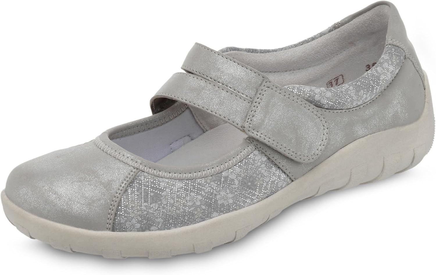 Amazon.com | Remonte Women's Orion Casual Mary Jane Shoes 8/41 Silver ...