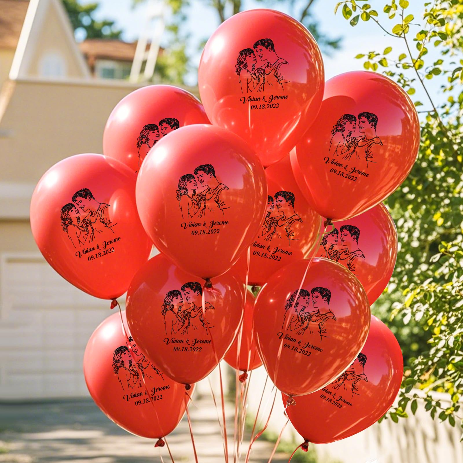 Amazon.com: Globos personalizados, 100 globos fotográficos ...