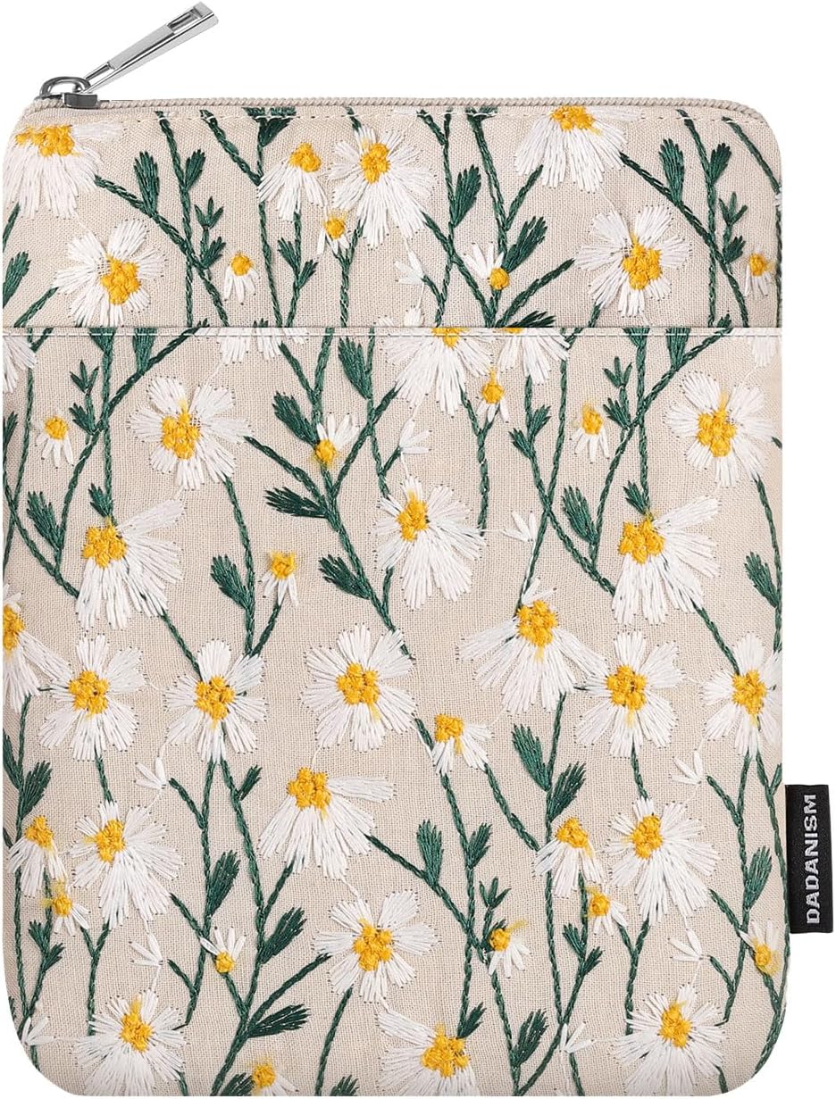Amazon.com: Dadanism Embroidered Daisy Padded Sleeve for All-New Kindle ...