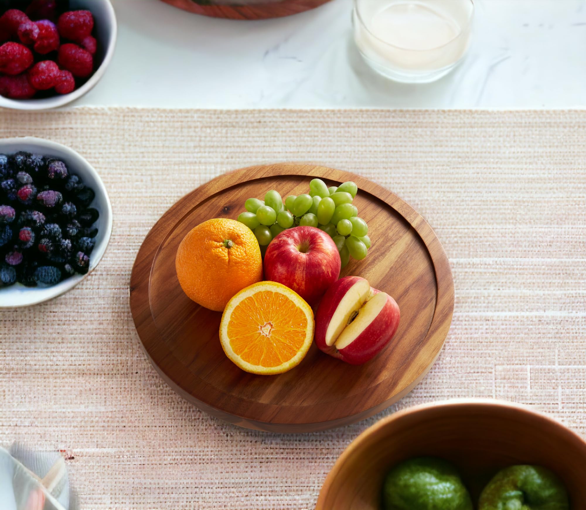 Snapklik.com : TIDITA 10 Acacia Lazy Susan Organizer For Cabinet ...