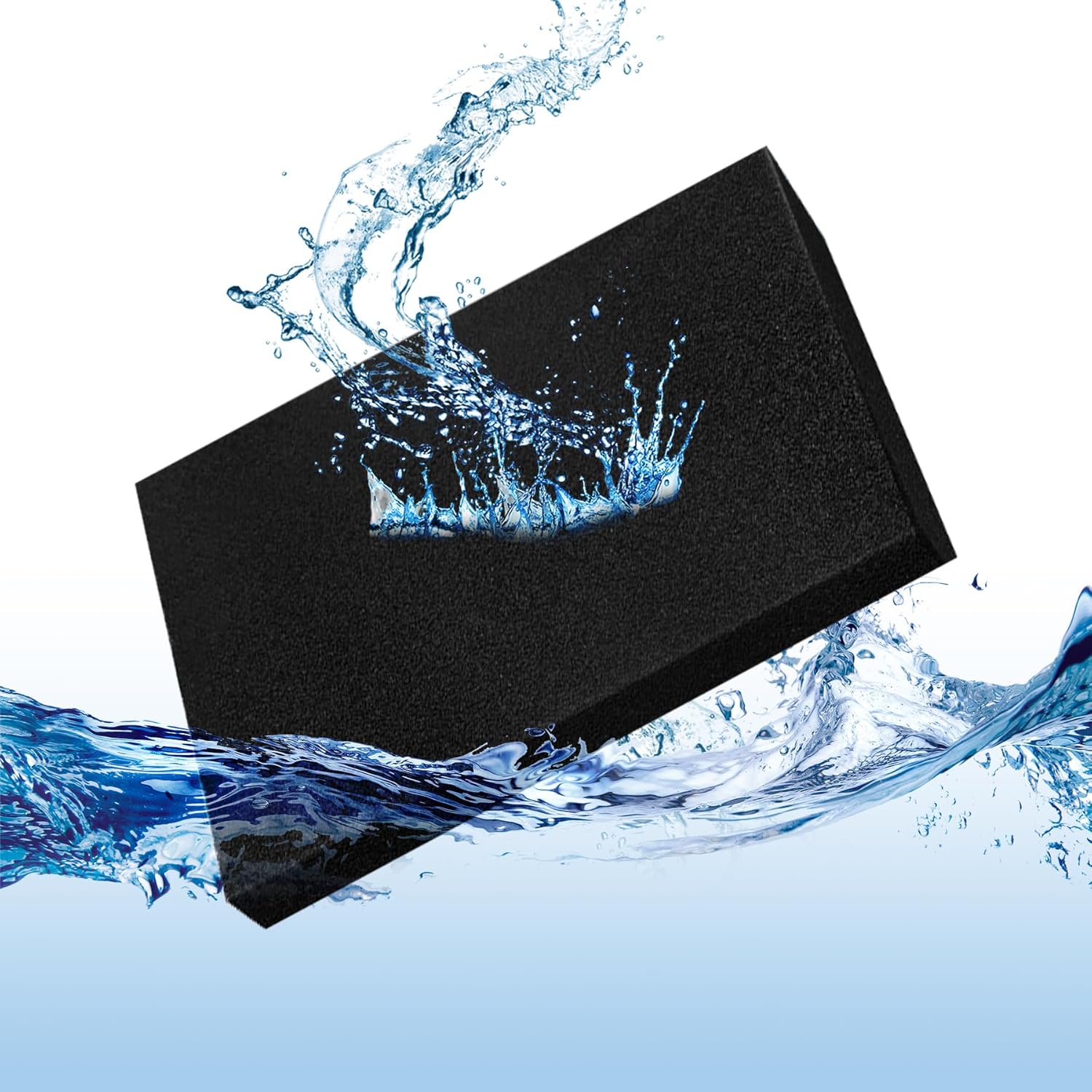 EKIND 1 Piece Aquarium Filter Foam Pad, Cut-to-Size Black Bio Sponge Filter Media Pad for Fish ...
