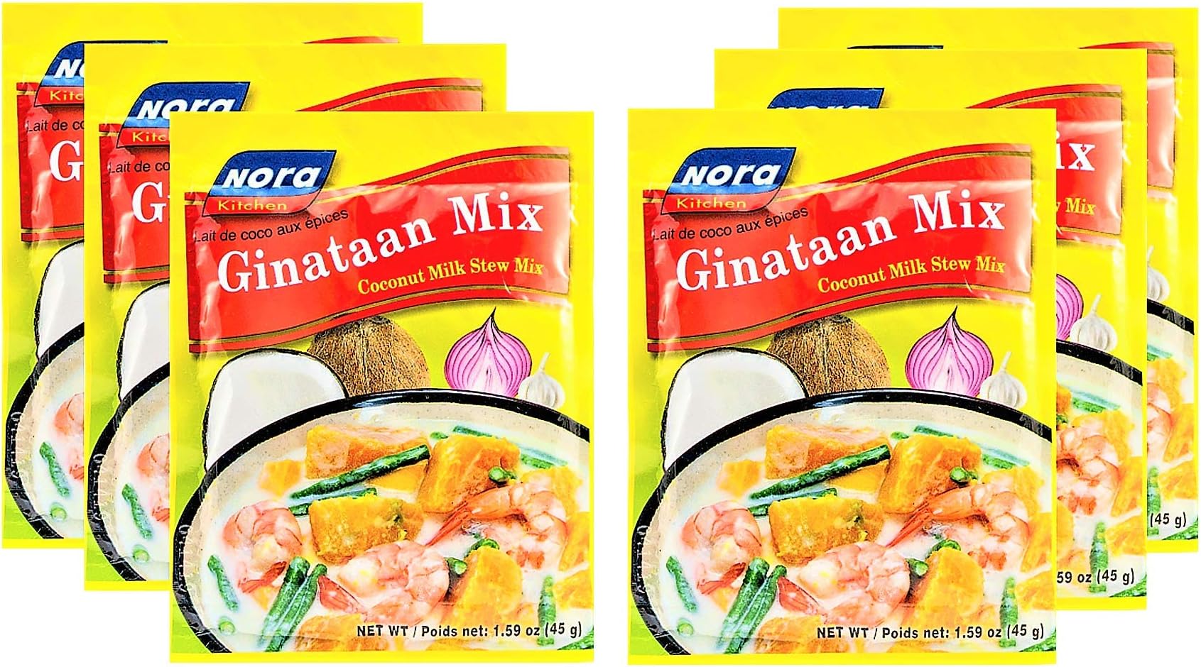 Amazon.com : Nora Kitchen Ginataan Mix Coconut Milk Stew Mix 1.59oz ...