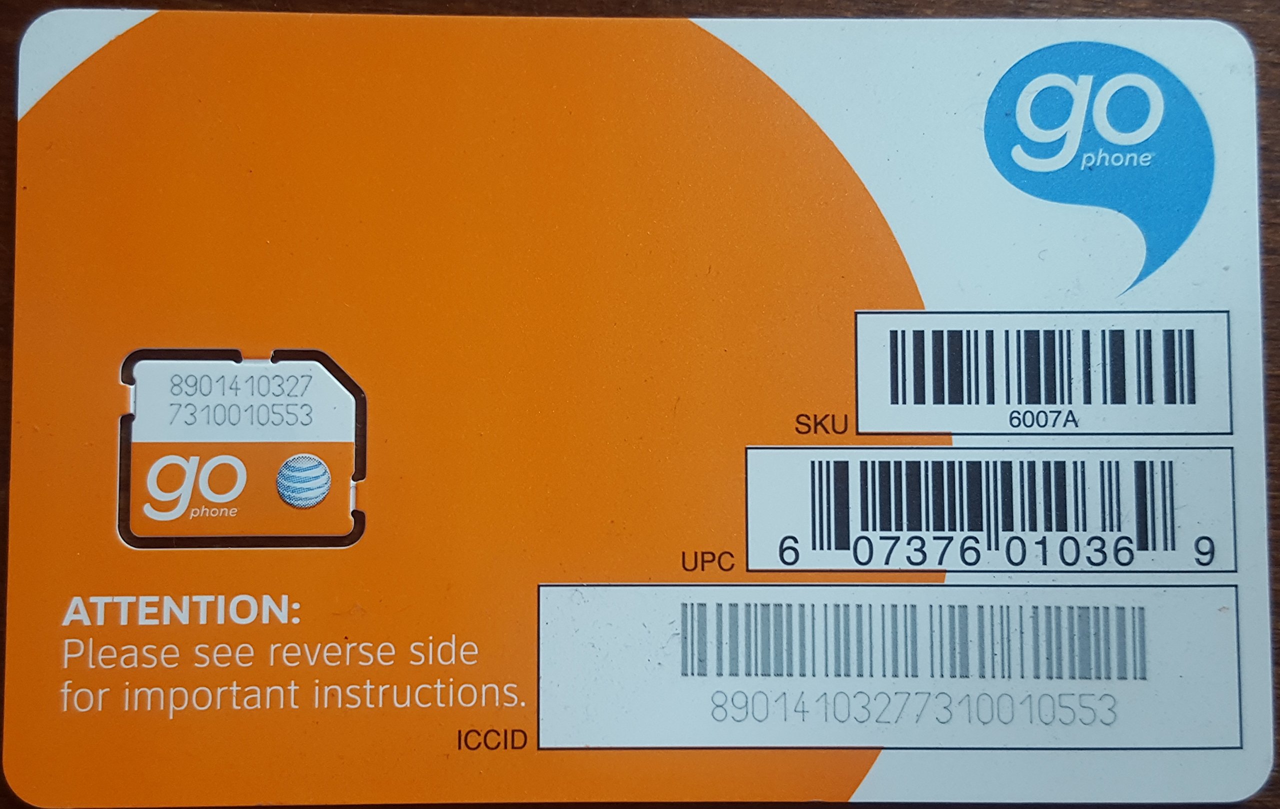 Amazon.com: AT&T SIM Card, Compatible with Prepaid (GoPhone) and ...