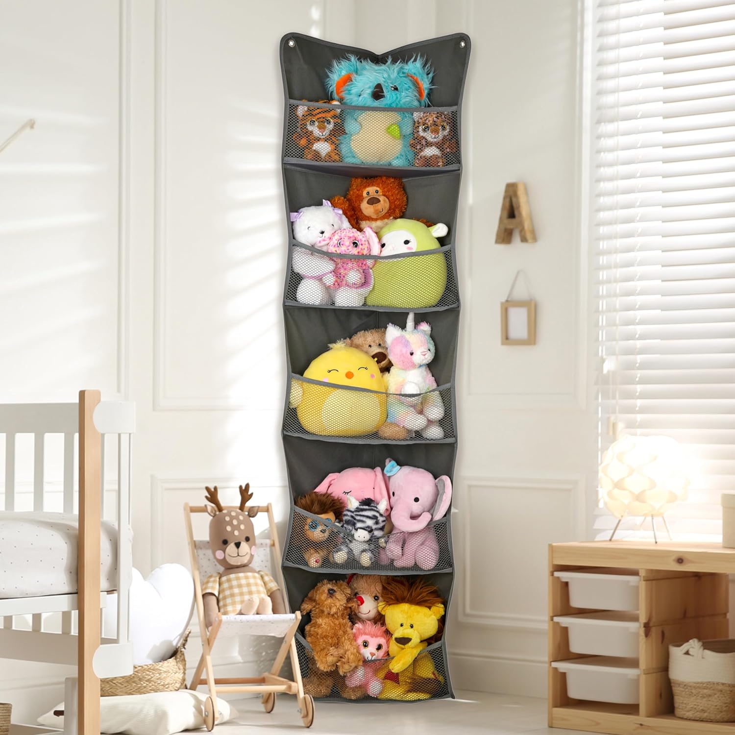 Amazon.com: Lilly's Love Corner Stuffed Animal Toy Storage Hanging ...