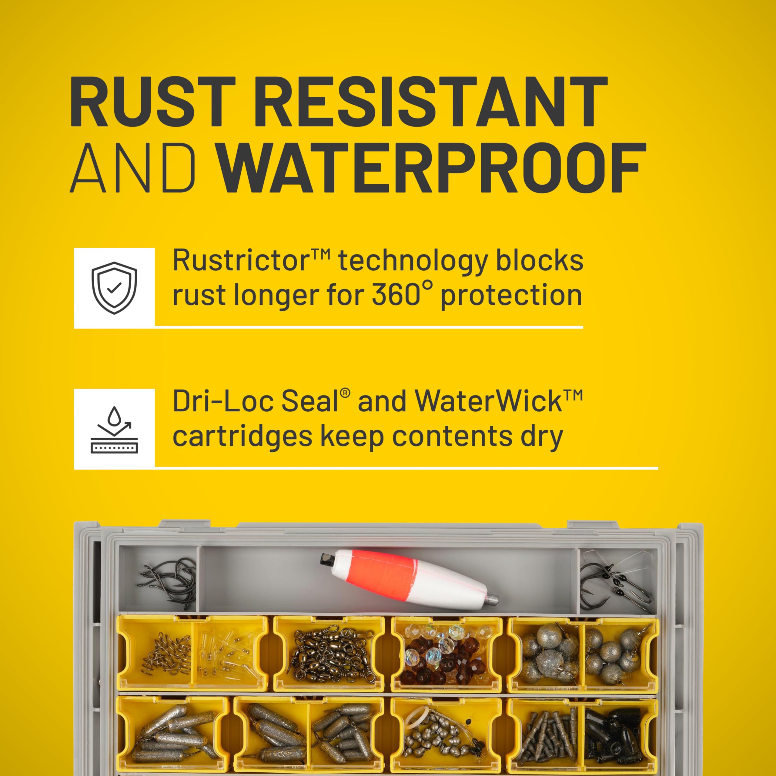 Snapklik.com : EDGE 3600 Terminal Tackle Storage, Gray And Yellow ...