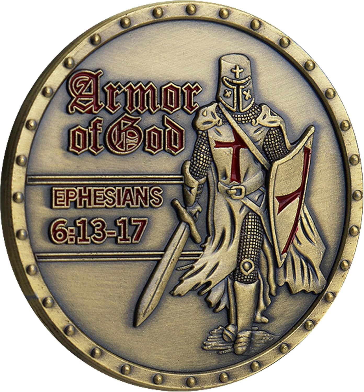 Amazon.com: Armor of God Challenge Coin 3D Prayer Coin : Collectibles ...