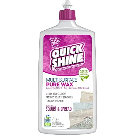 Amazon.com: Quick Shine Pure Floor Wax 27oz | A Buffable, Waterproof ...