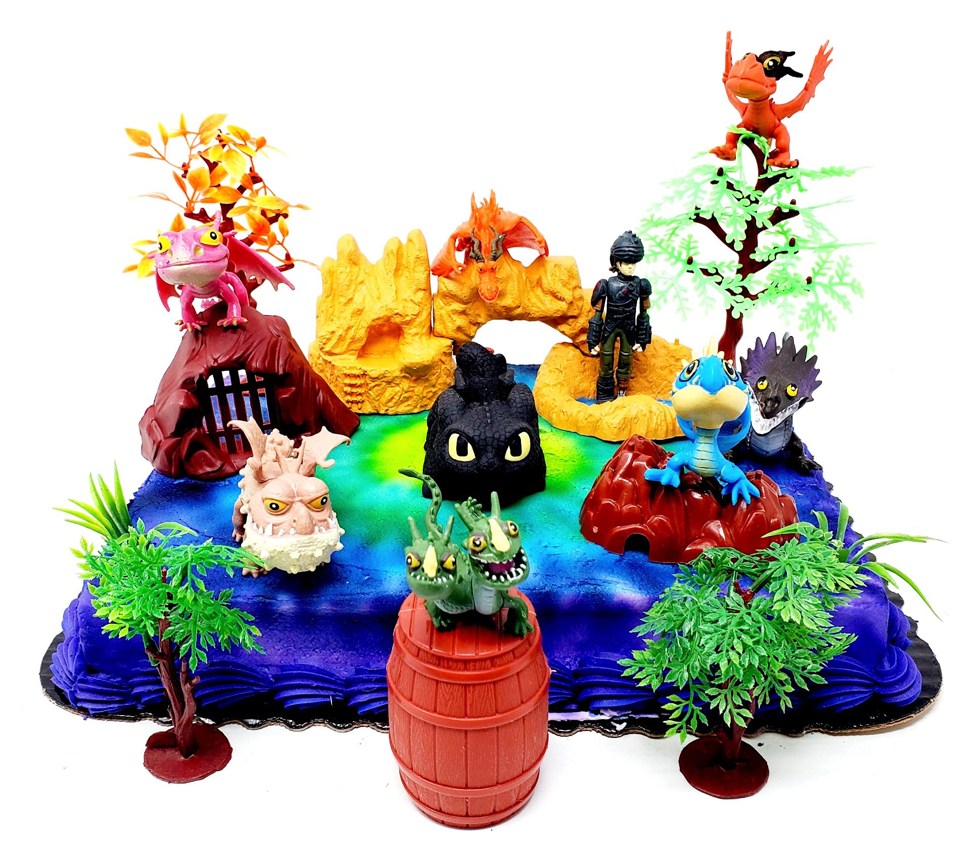 How To Train Your Dragon Cake Topper Featuring Toothless Night ...