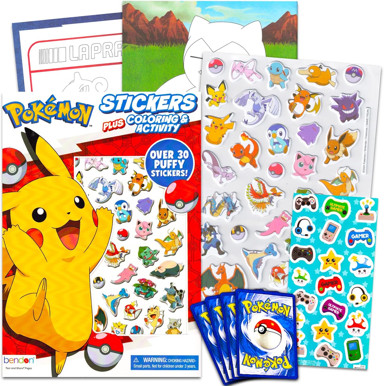 Amazon.com: Bendon Pokemon Coloring Books for Kids Ages 4-8 - Bundle ...