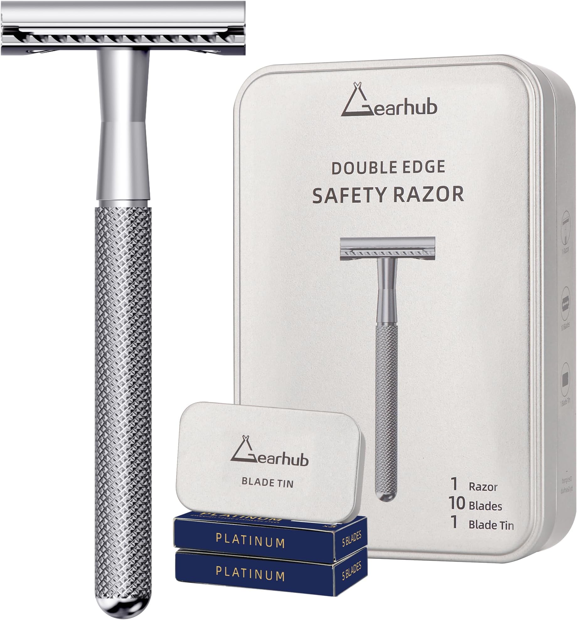 Amazon.com: Keropy®Double Edge Safety Razor With 10 Premium Stainless ...