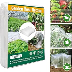 Amazon.com : Garden Netting, Ultra Fine Mesh 10x32 Ft Netting for Garden Protection, Plant ...