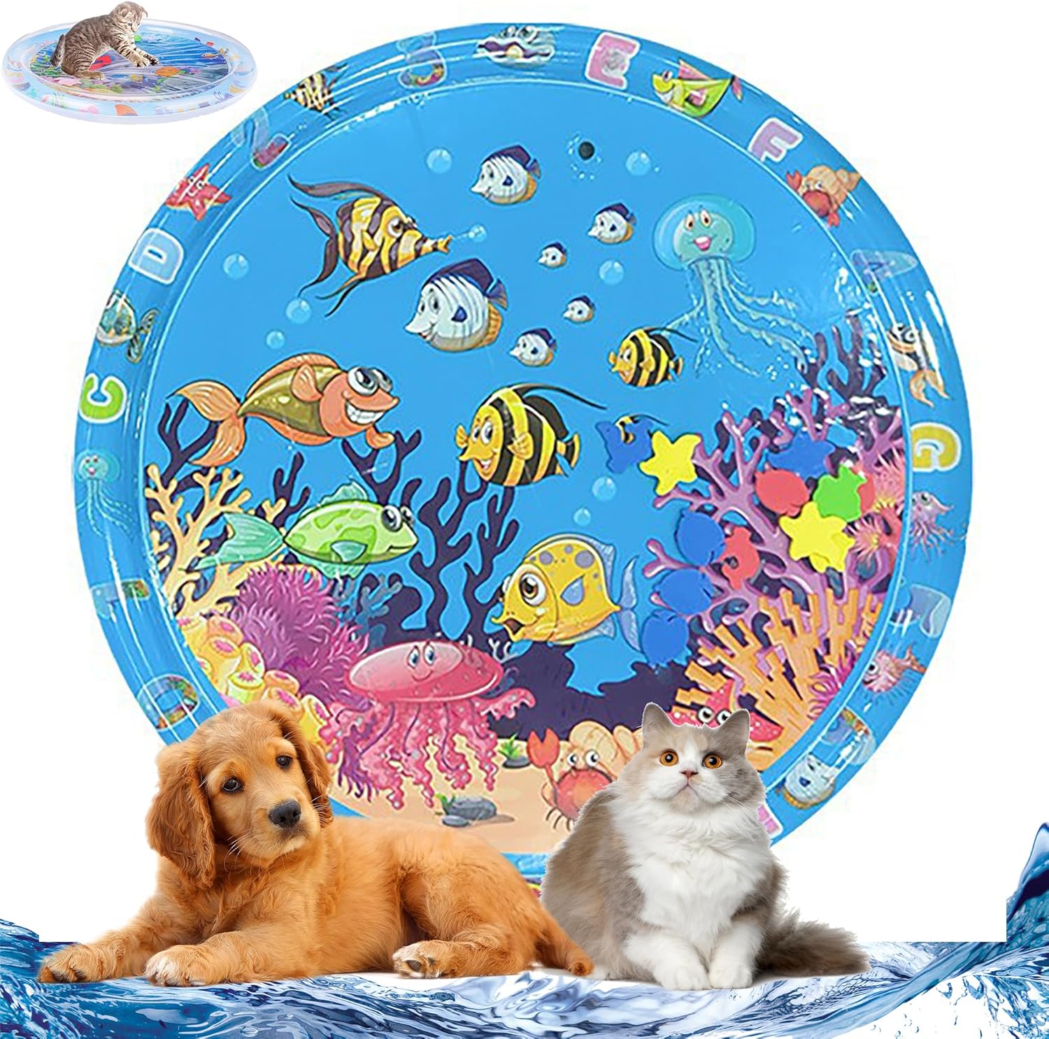 Amazon.com : GEJRB Pet Water Sensory Mat - Upgrade Thickening Cool ...