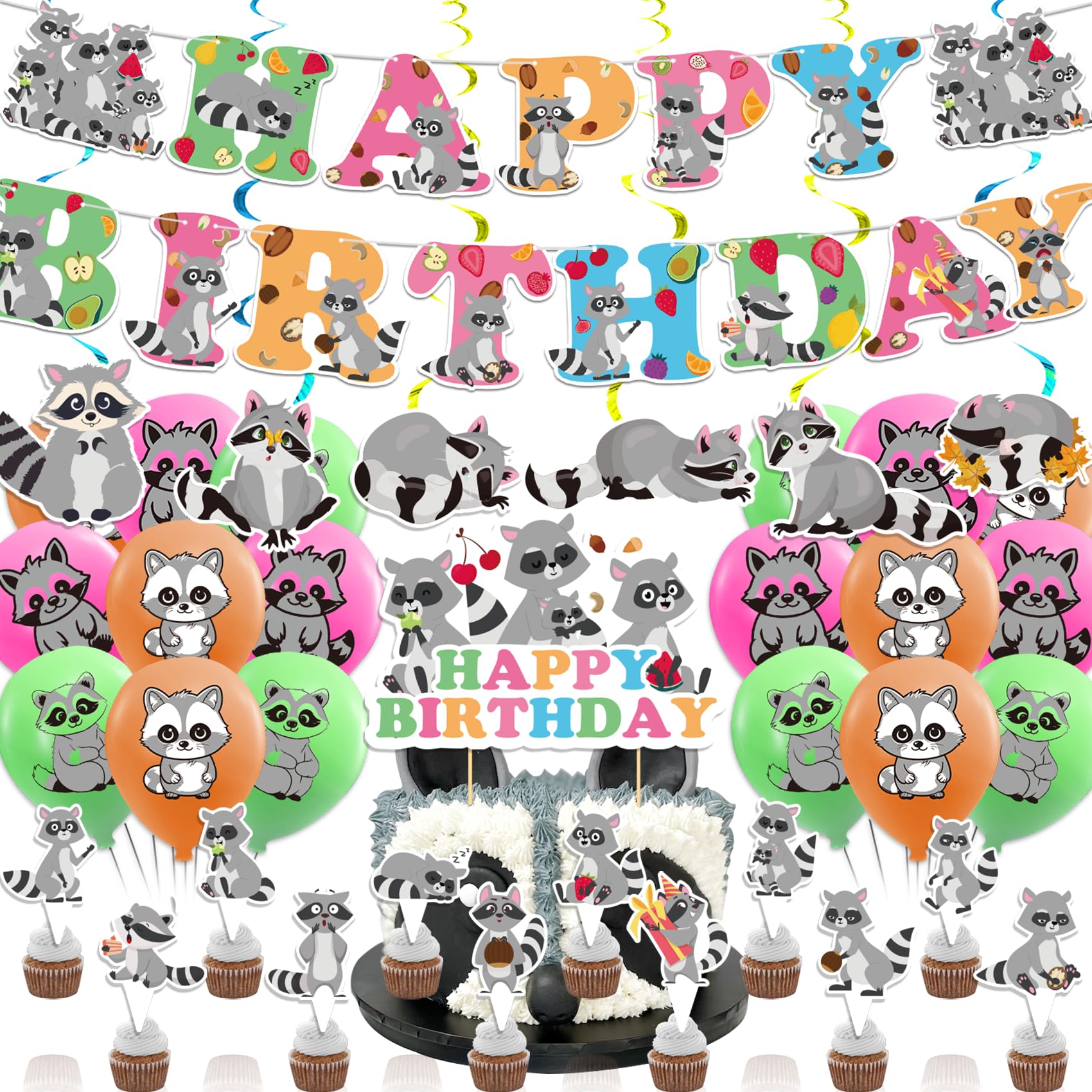 Raccoon Birthday Party Theme Baby Bloomers