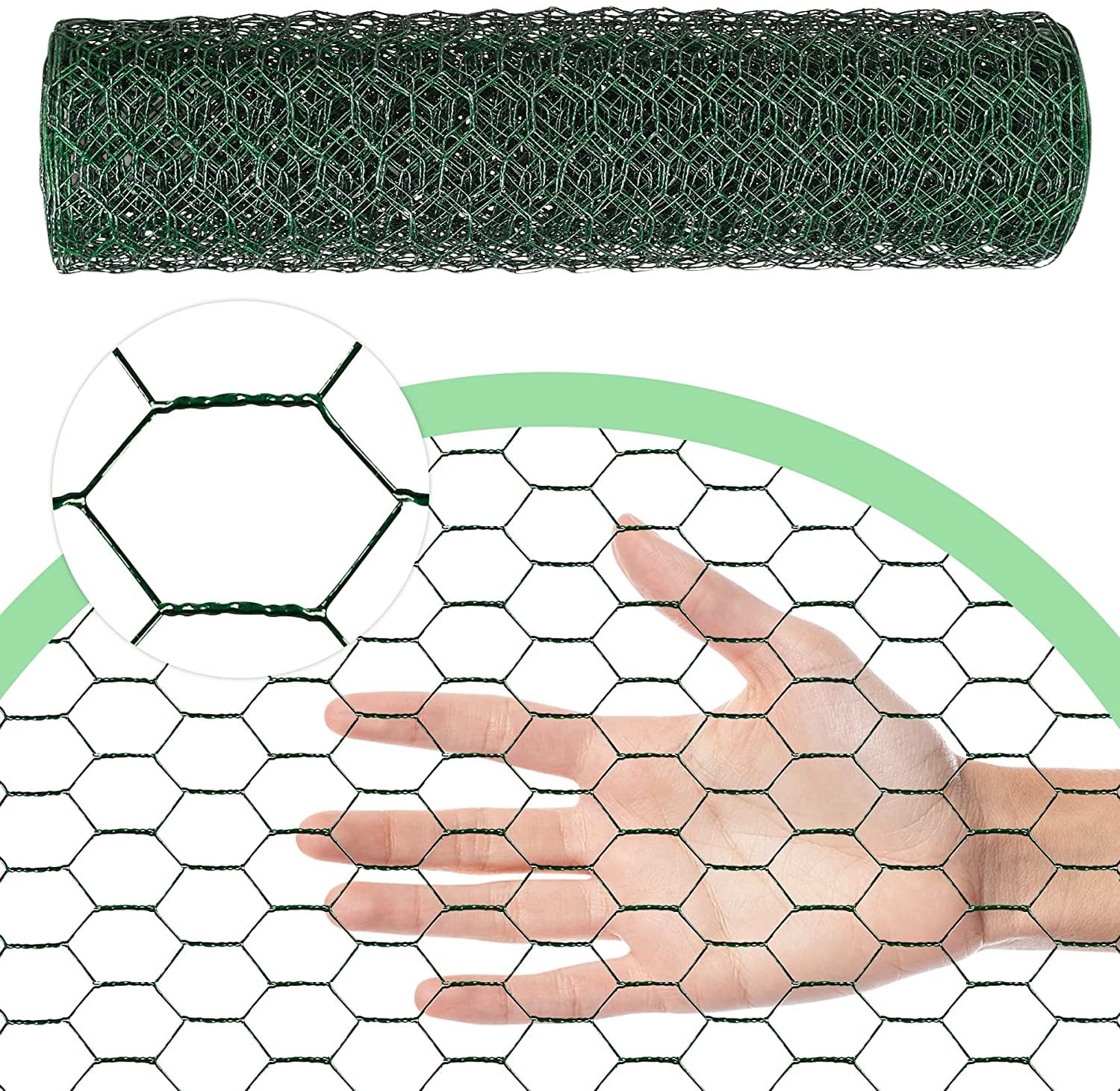 Snapklik.com : Chicken Wire 13.7 In X 237 In Poultry Wire Netting ...