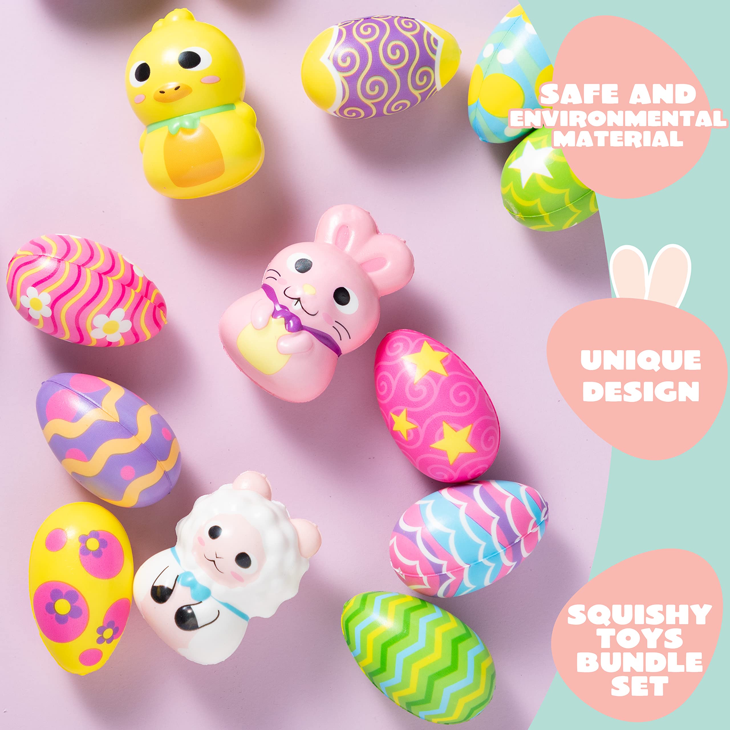 Snapklik.com : JOYIN 18 Easter Squishy Toy Slow Rising Toys Set Include ...