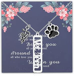 Amazon.com: FEELMEM Vet Tech Necklace Veterinarian Gift Veterinary ...