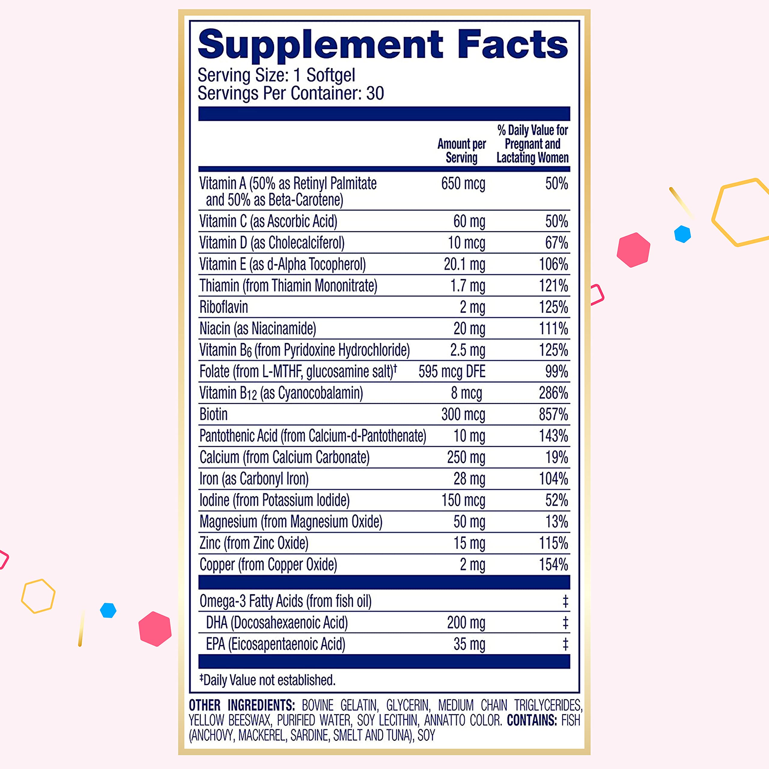 Enfamom Prenatal Vitamin Supplement for Pregnant and Lactating Women ...