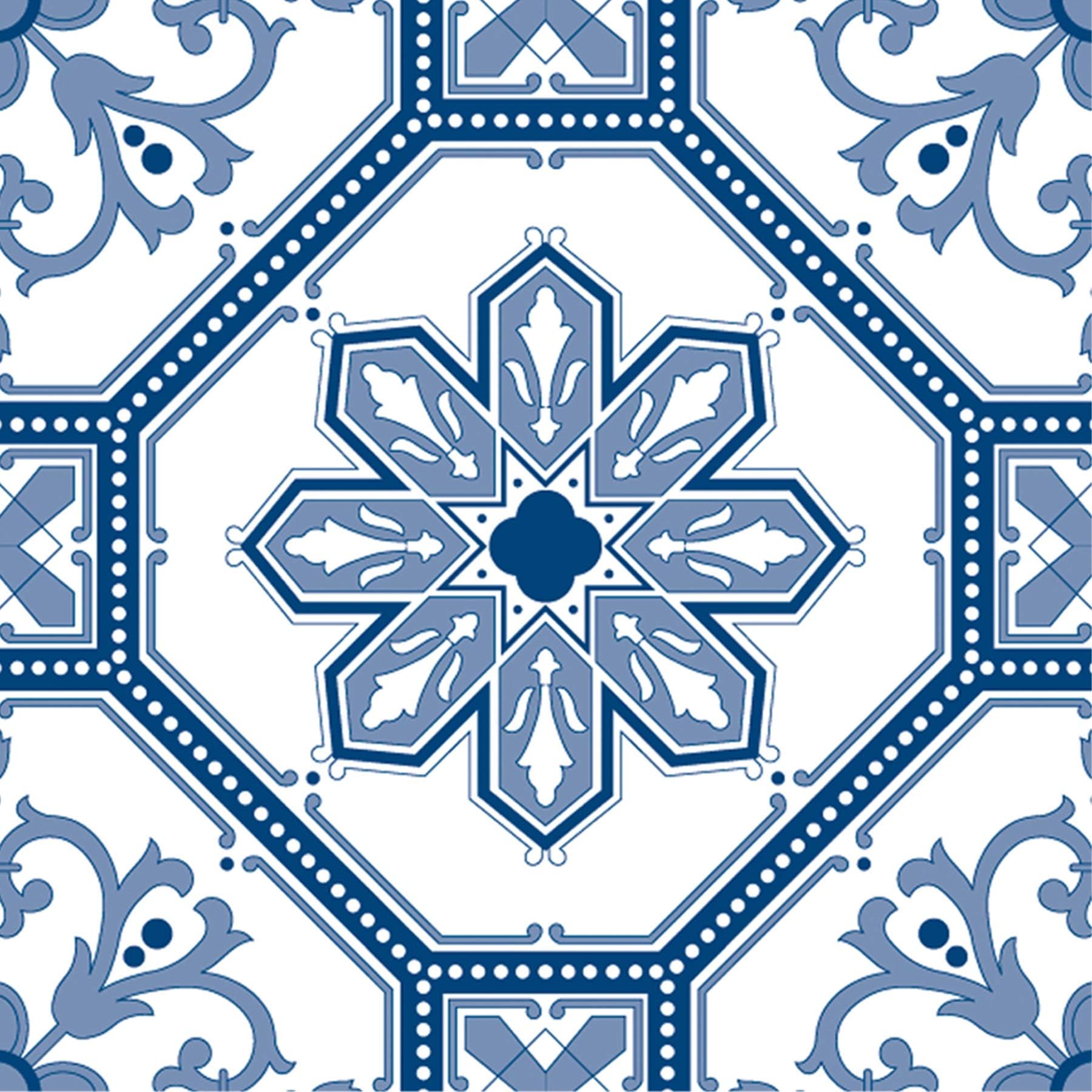 Amazon.com: Tile Stickers Antique Dutch 40pc 4x4in Peel and Stick for ...