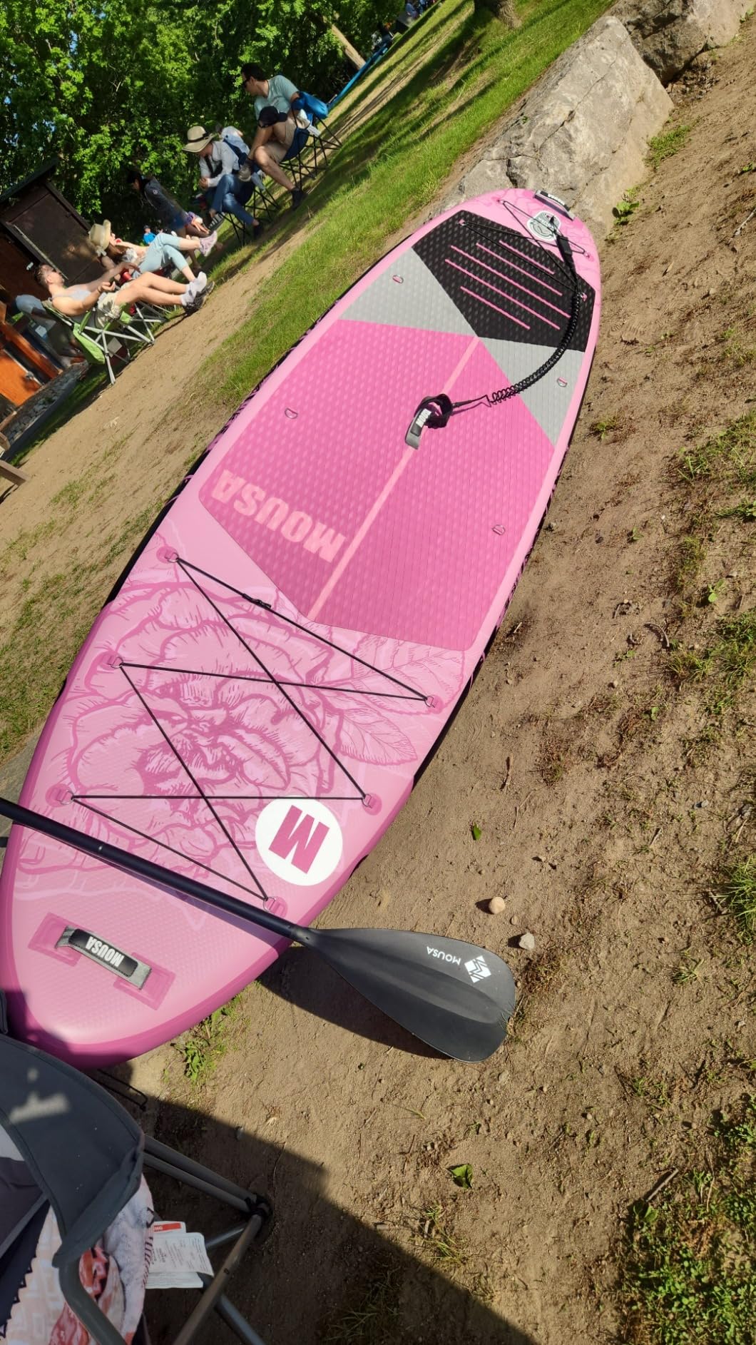 MOUSA 11’ * 35 Extra Wide Inflatable Stand Up Paddle Board, Stable ...