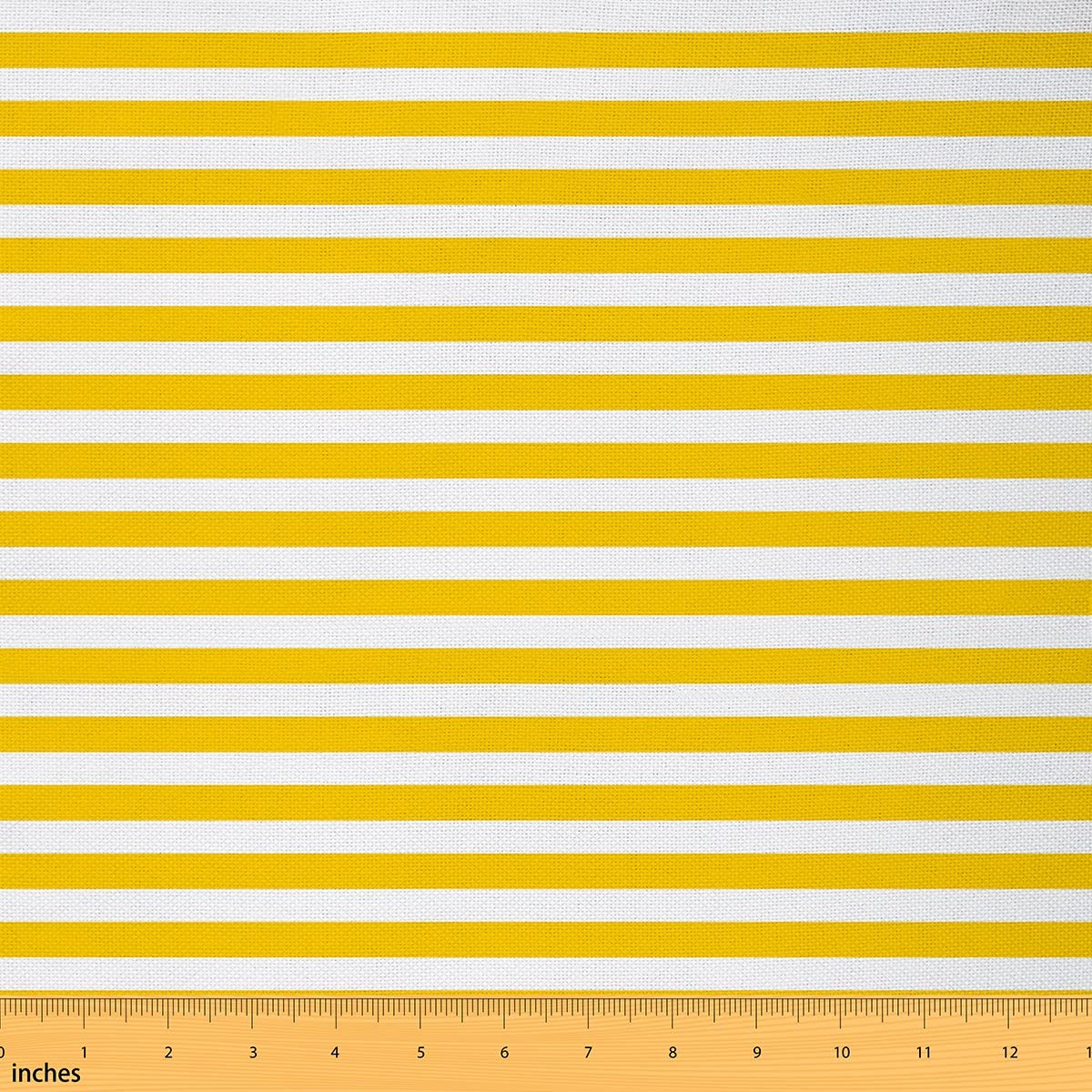Amazon.com: Stripe Upholstery Fabric, Yellow White Striped Fabric by ...