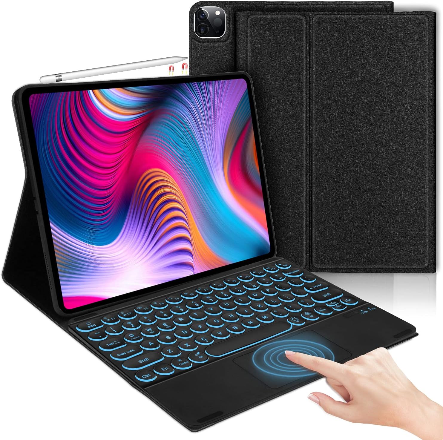 Amazon.com: KVAGO for iPad Pro 12.9 2022 Case with Keyboard- Smart ...