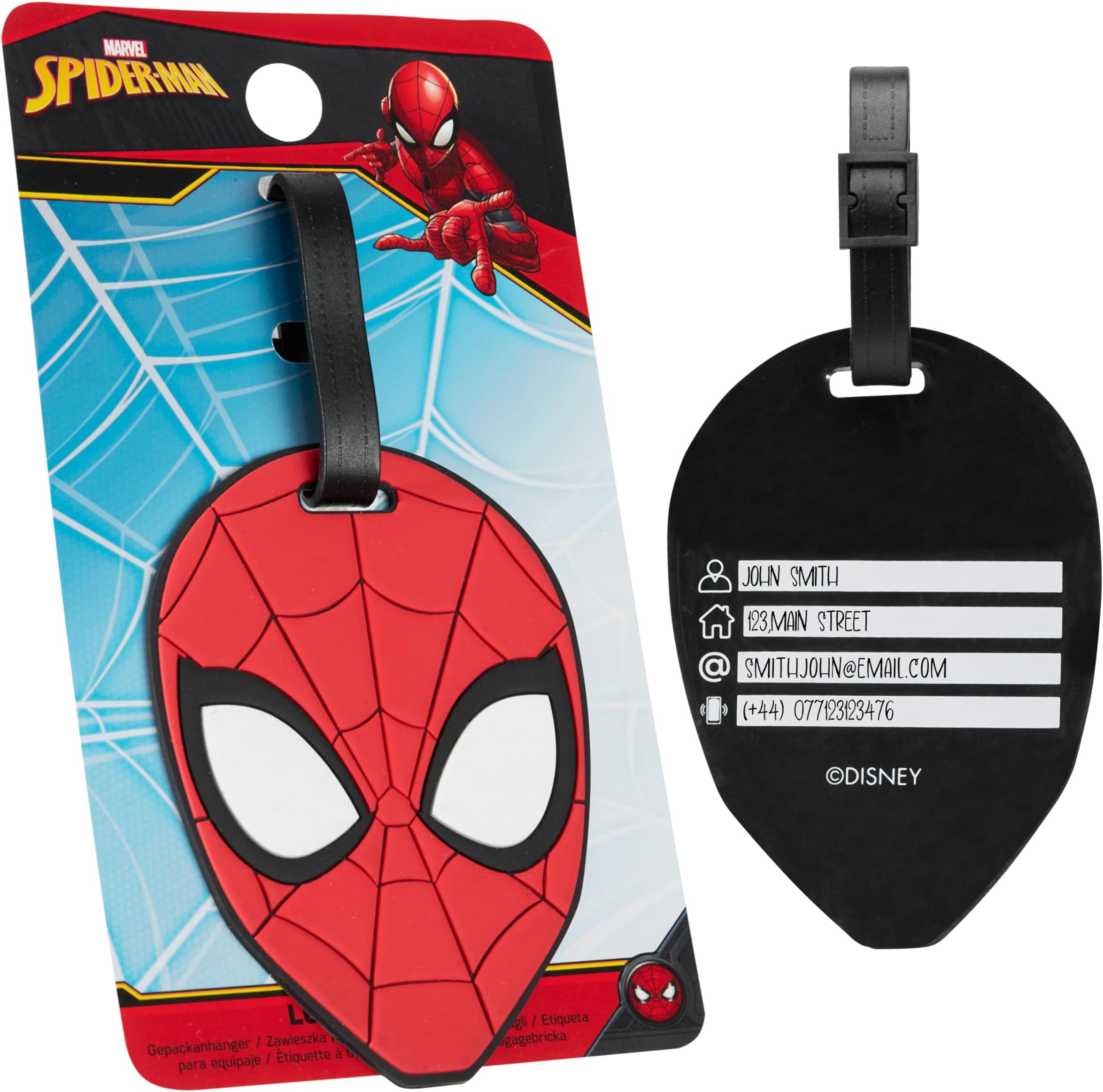 Amazon.com: Marvel Luggage Tag for Suitcase, Baggage Identification Tag ...