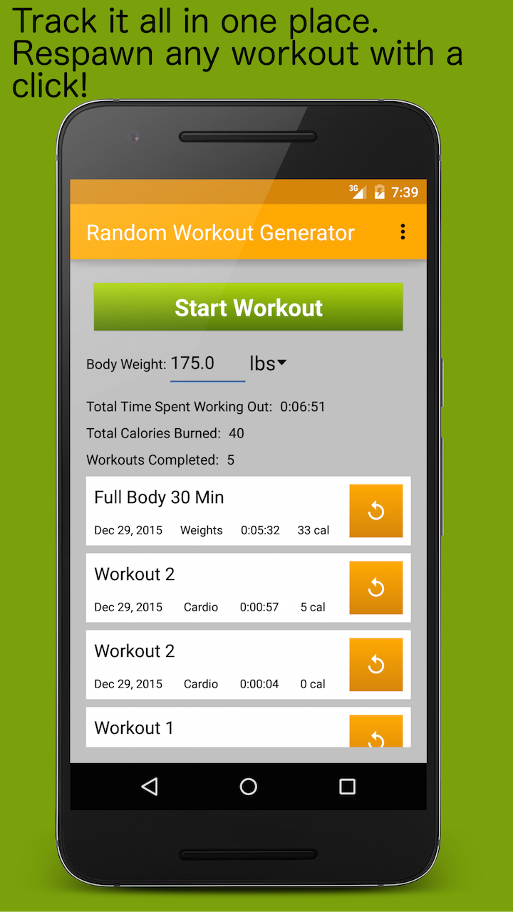 RWG - Weight & Cardio Training - App on Amazon Appstore
