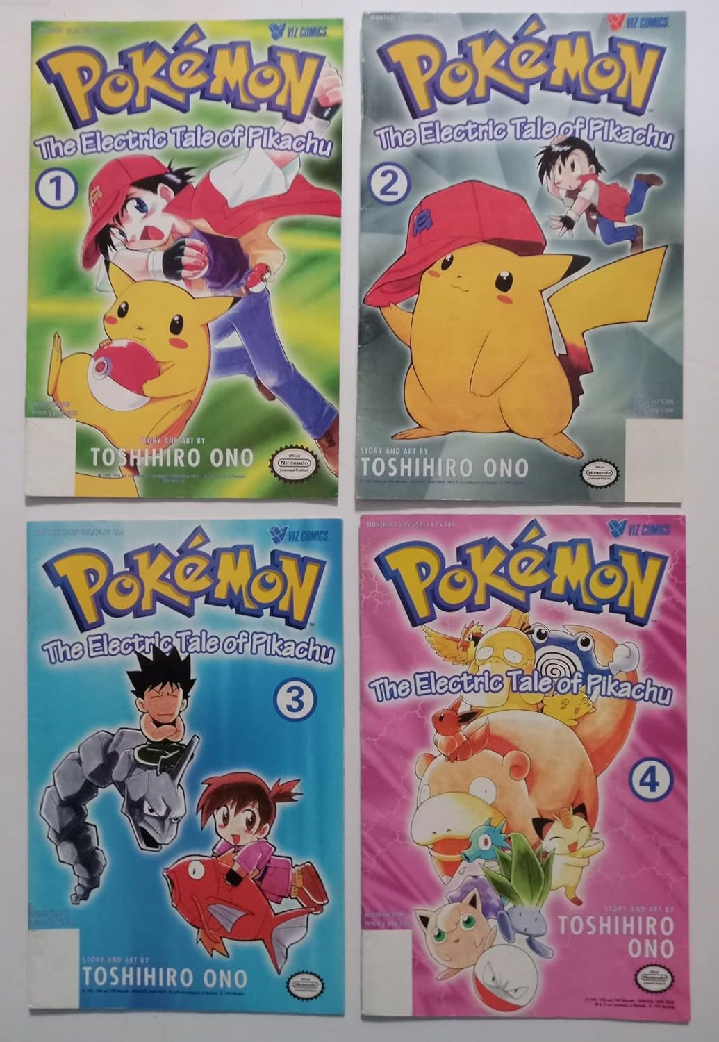 Pokemon: The Electric Tale of Pikachu #1, 2, 3 and 4: Amazon.com: Books