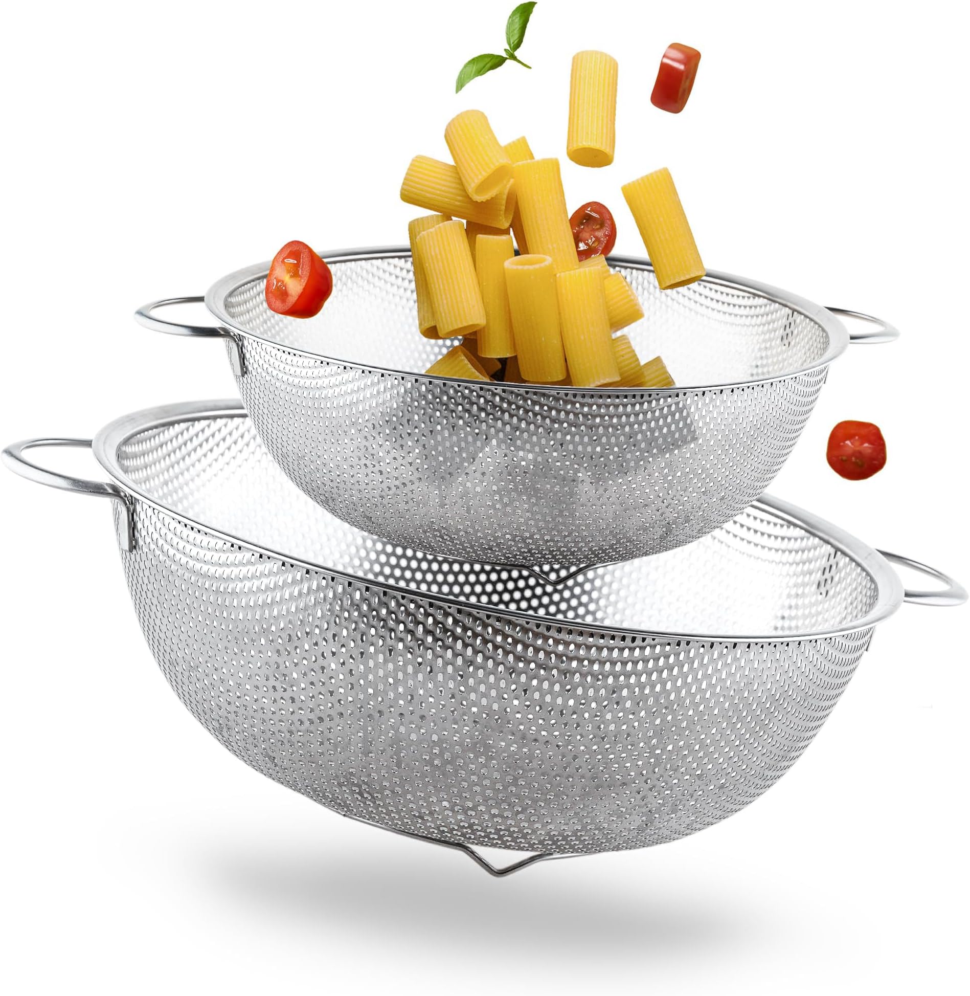 Zawaer Passoire de cuisine, 3pcs en acier inoxydable micro-perforées ...