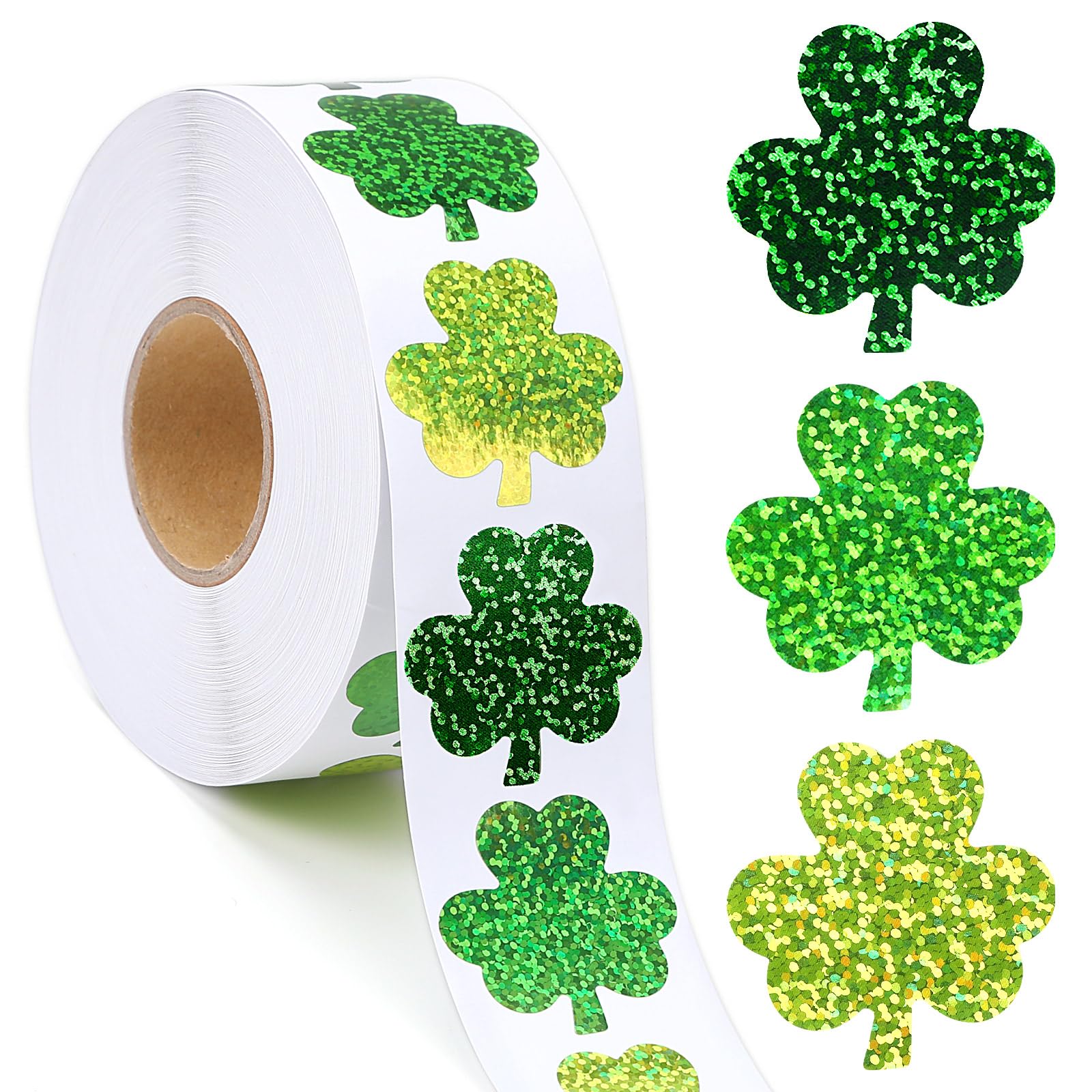 Snapklik.com : 800 Pcs St Patricks Day Stickers, Glitter Shamrock ...