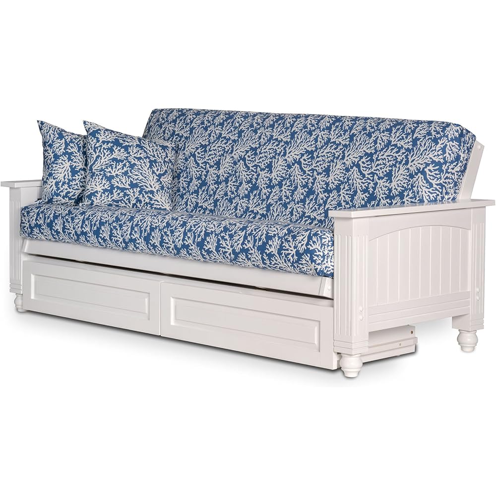 $26/mo - Finance Nirvana Futons Cottage White Futon Frame with Storage ...