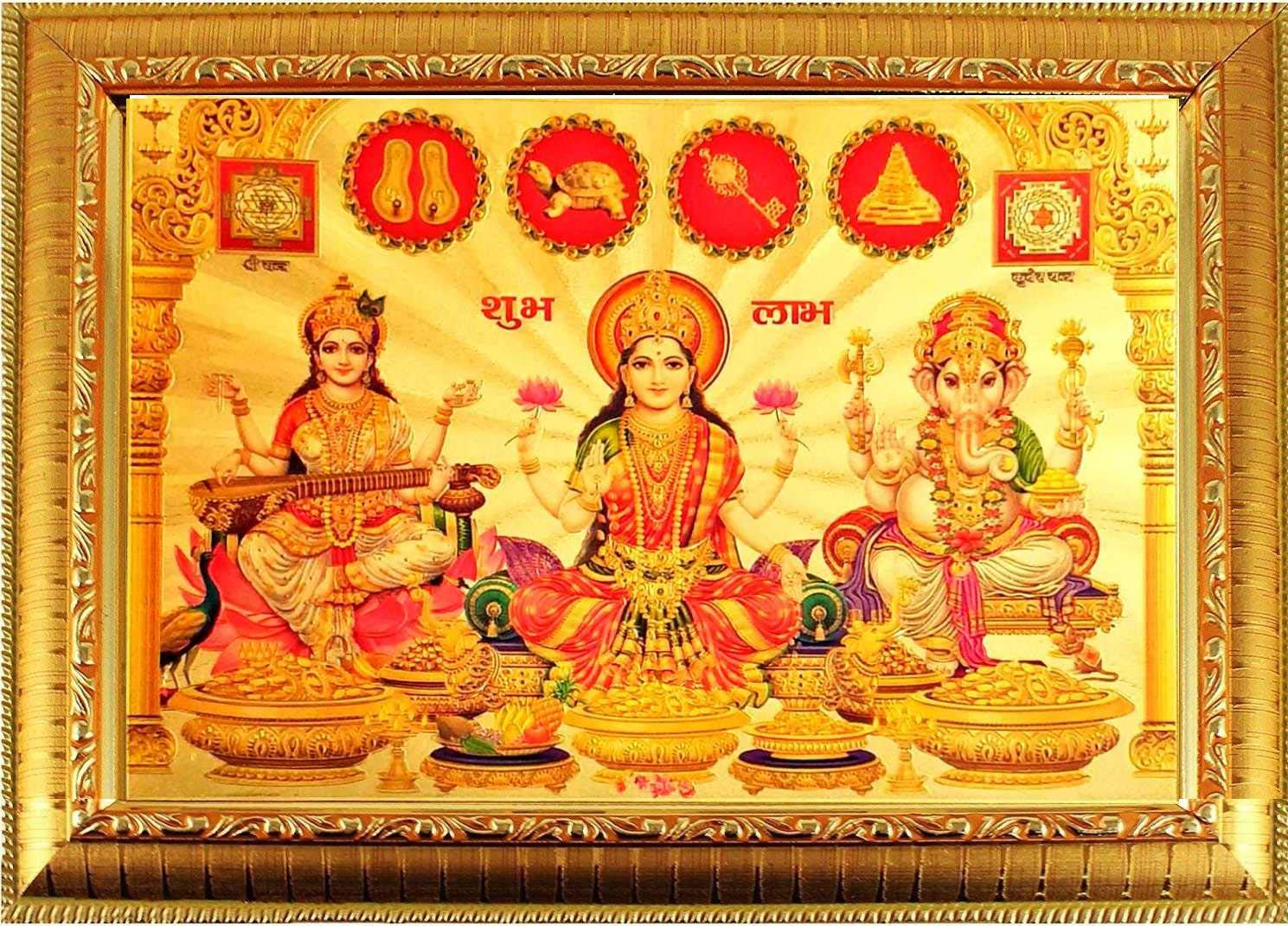 Amazon.com - Suninow Goddess God Photo frame for Pooja | Hindu Bhagwan ...