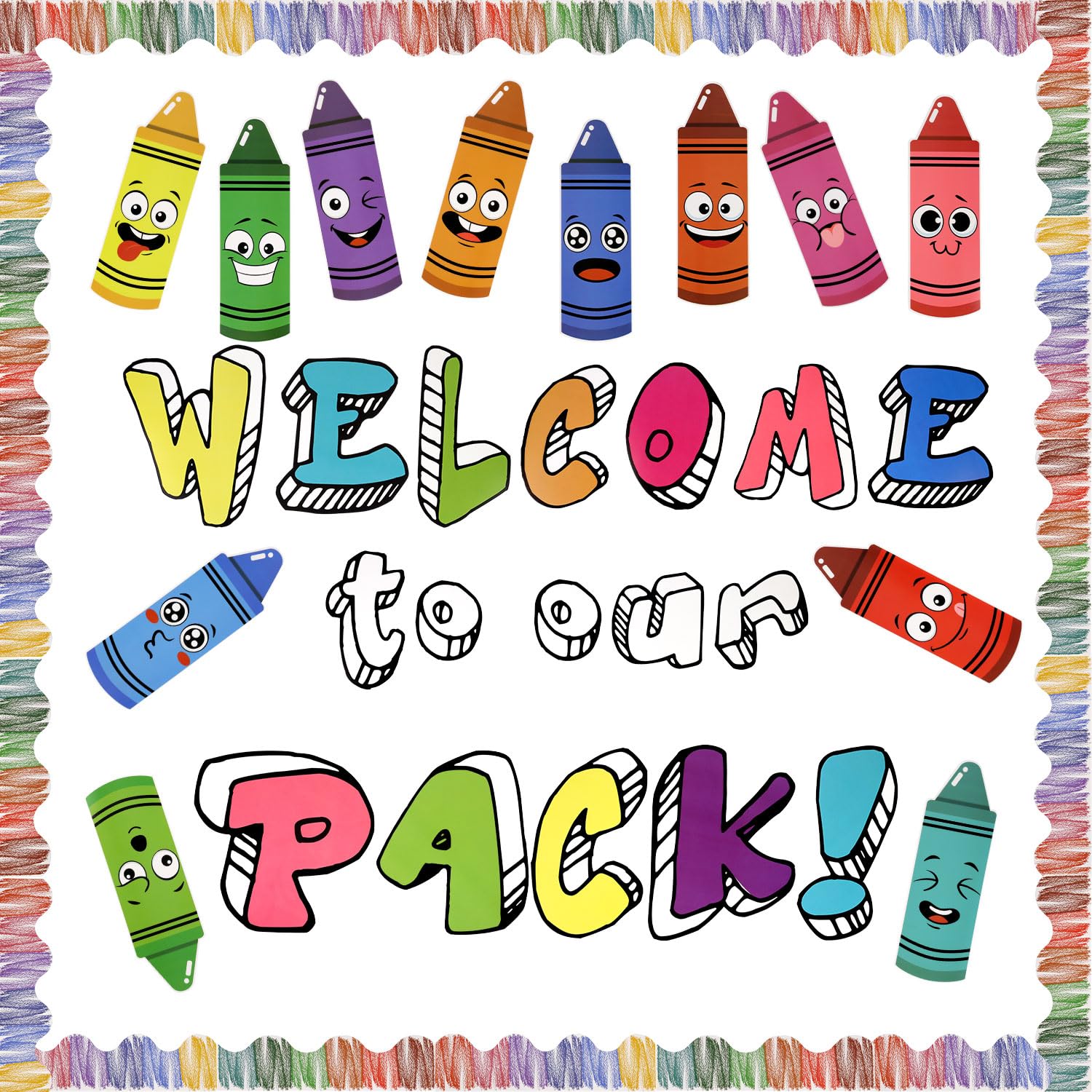 Amazon.com: Back to School Bulletin Board Set, Colorful Classroom ...