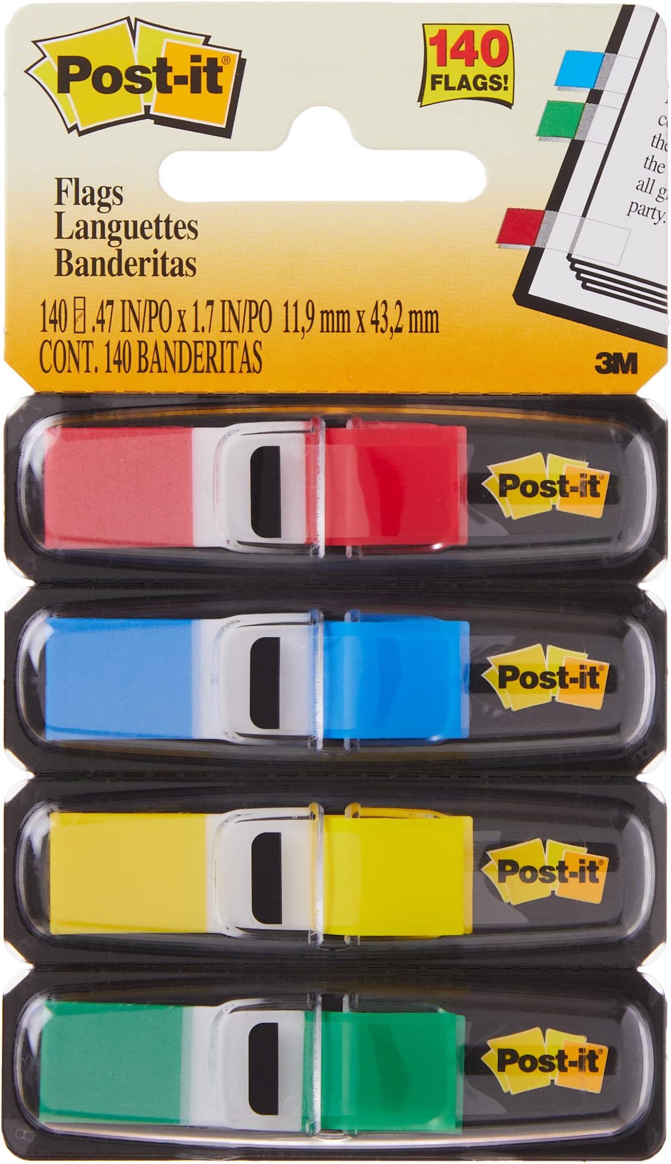 Post-it Flags, Ideal for Marking and Flagging Documents, Assorted ...