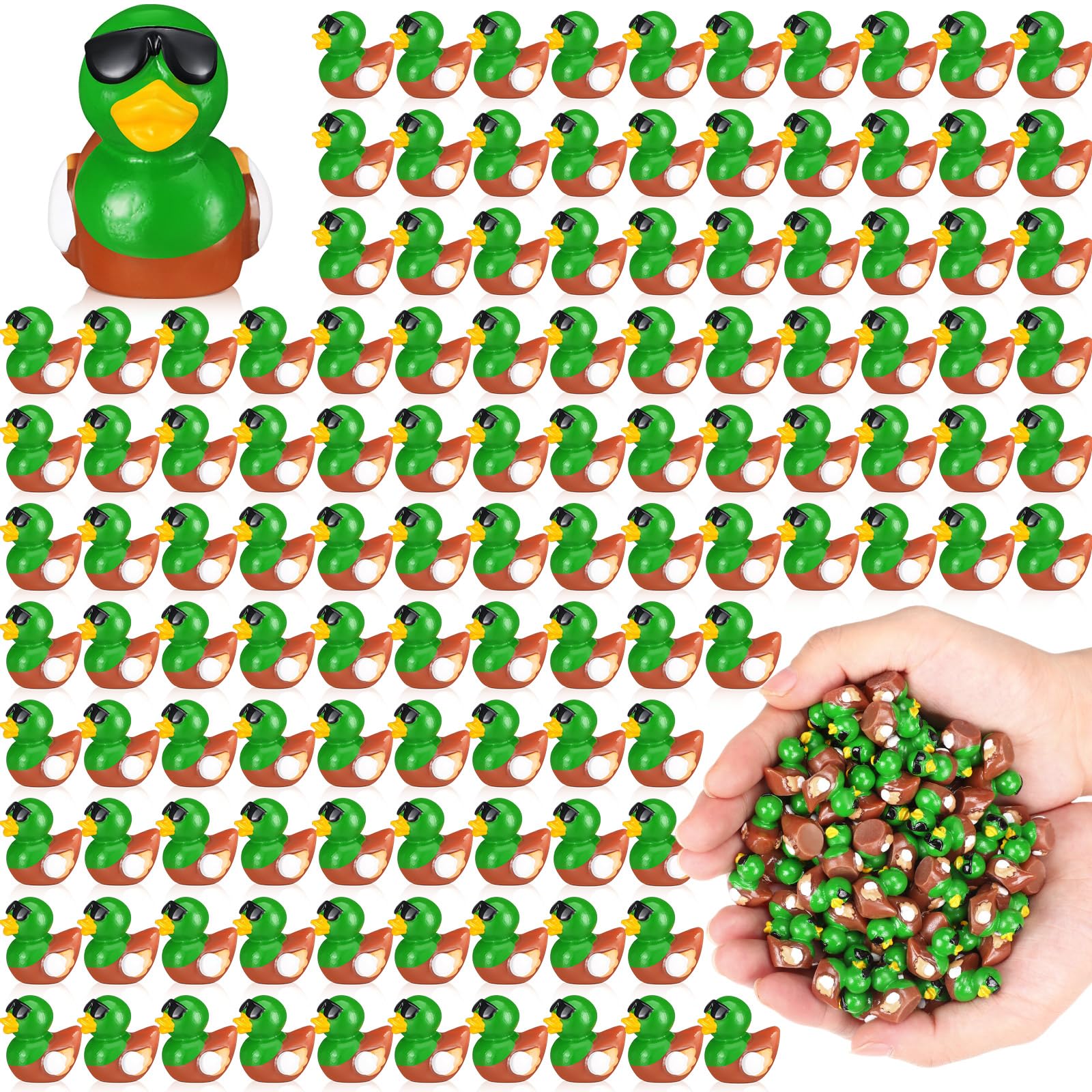 Amazon.com: Sotiff 200 Pcs Mini Resin Mallard Ducks Bulk Tiny Miniature ...