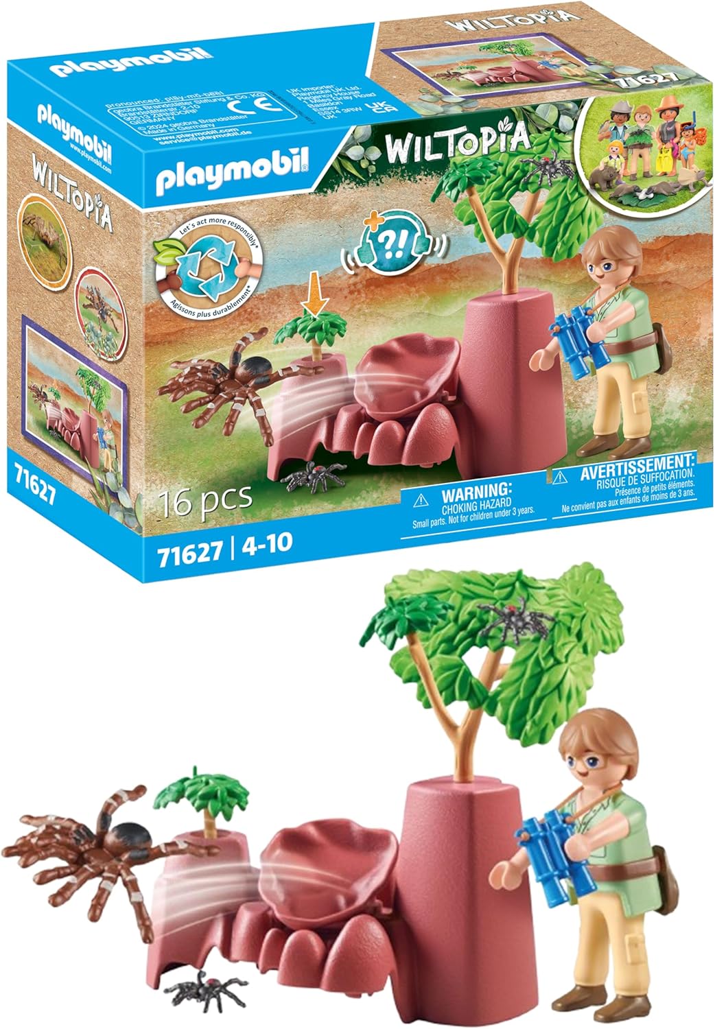 Amazon.com: Playmobil Wiltopia: Spider Rocks : Toys & Games