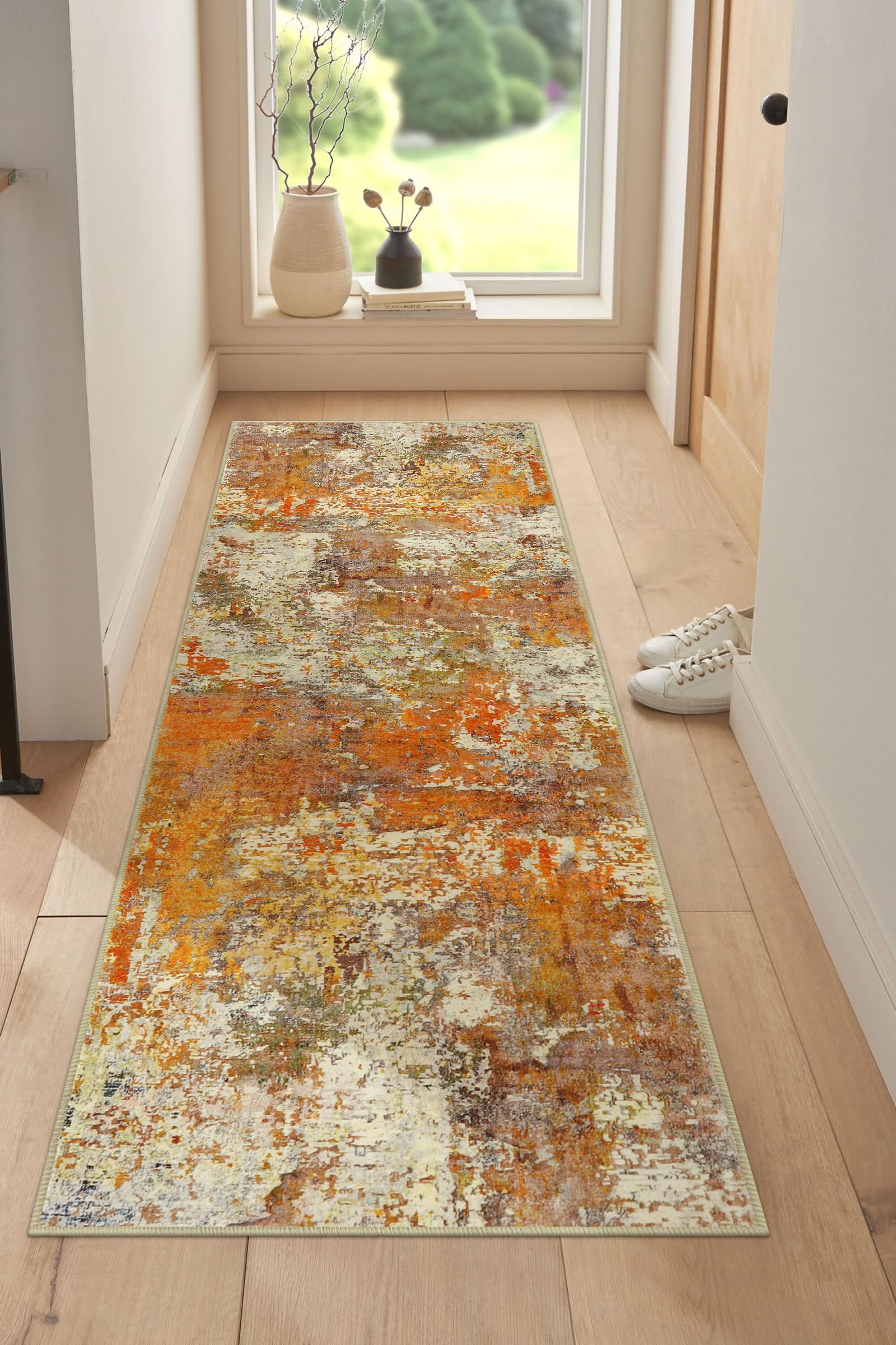 Amazon.com: Lahome Modern Abstract Runner Rug - 2x6 Hallway Runner Rugs ...