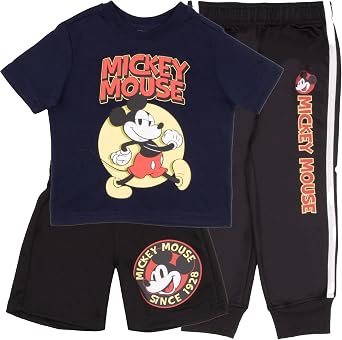 Amazon.com: Disney Mickey Mouse Boy's 3 Piece Mix and Match Set for ...