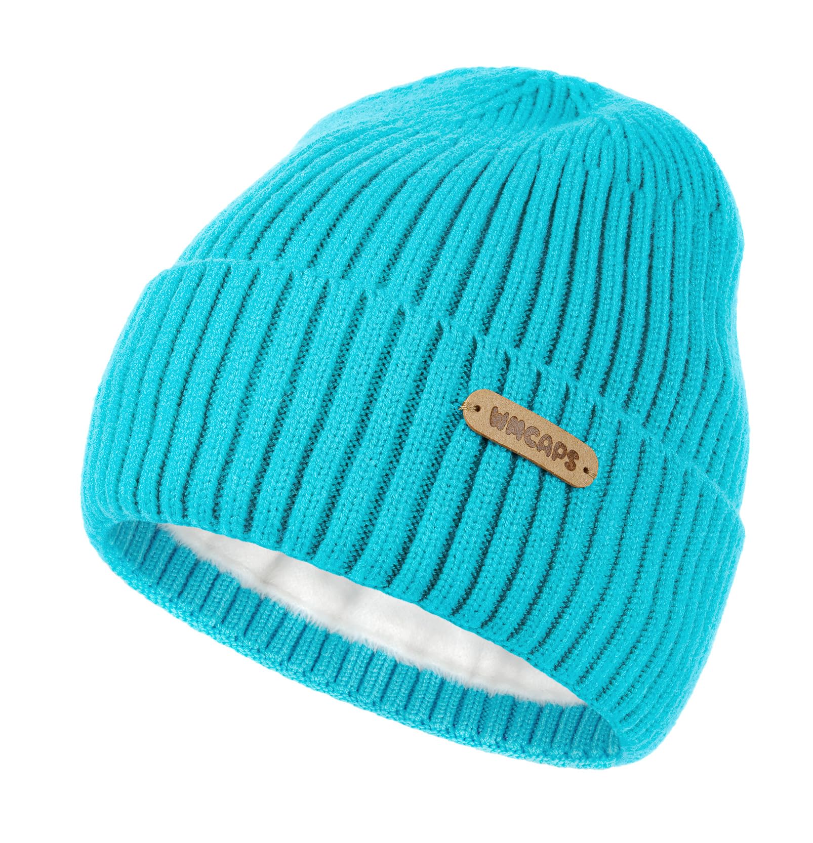 Wmcaps Fleece Lined Kids Beanie Winter Hat Ages 2-12, Soft and Warm ...