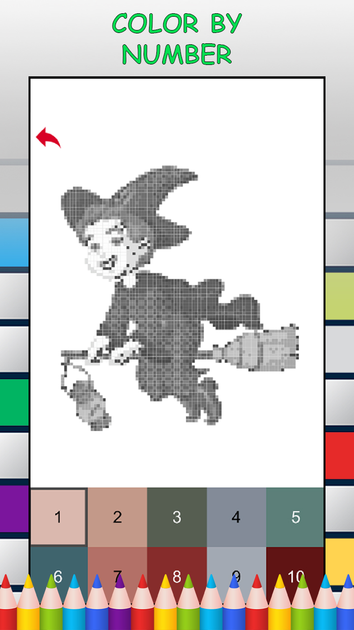 Witches Color by Number - Pixel Art Game - App on Amazon Appstore