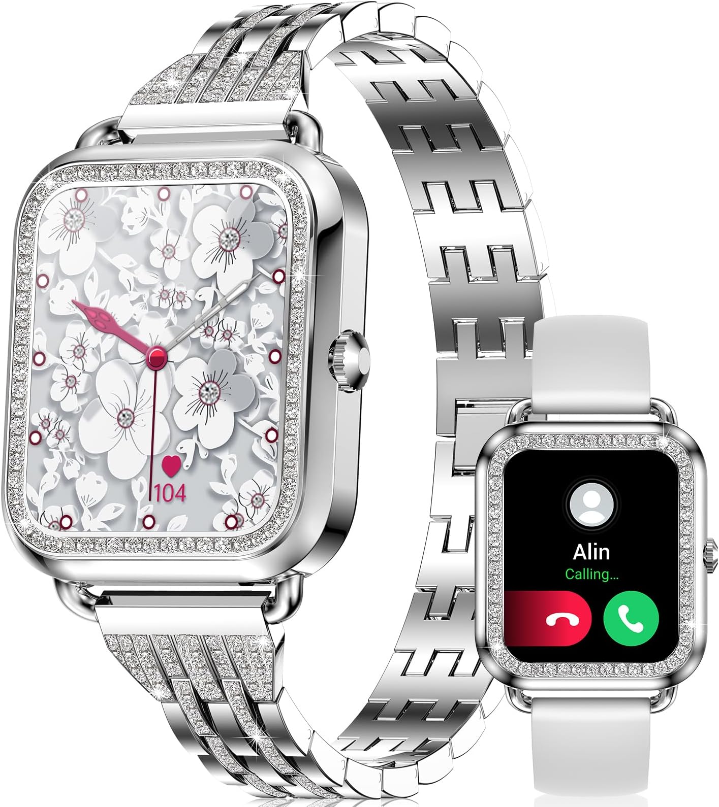 Montre intelligente pour homme et femme (passer/répondre à un appel ...