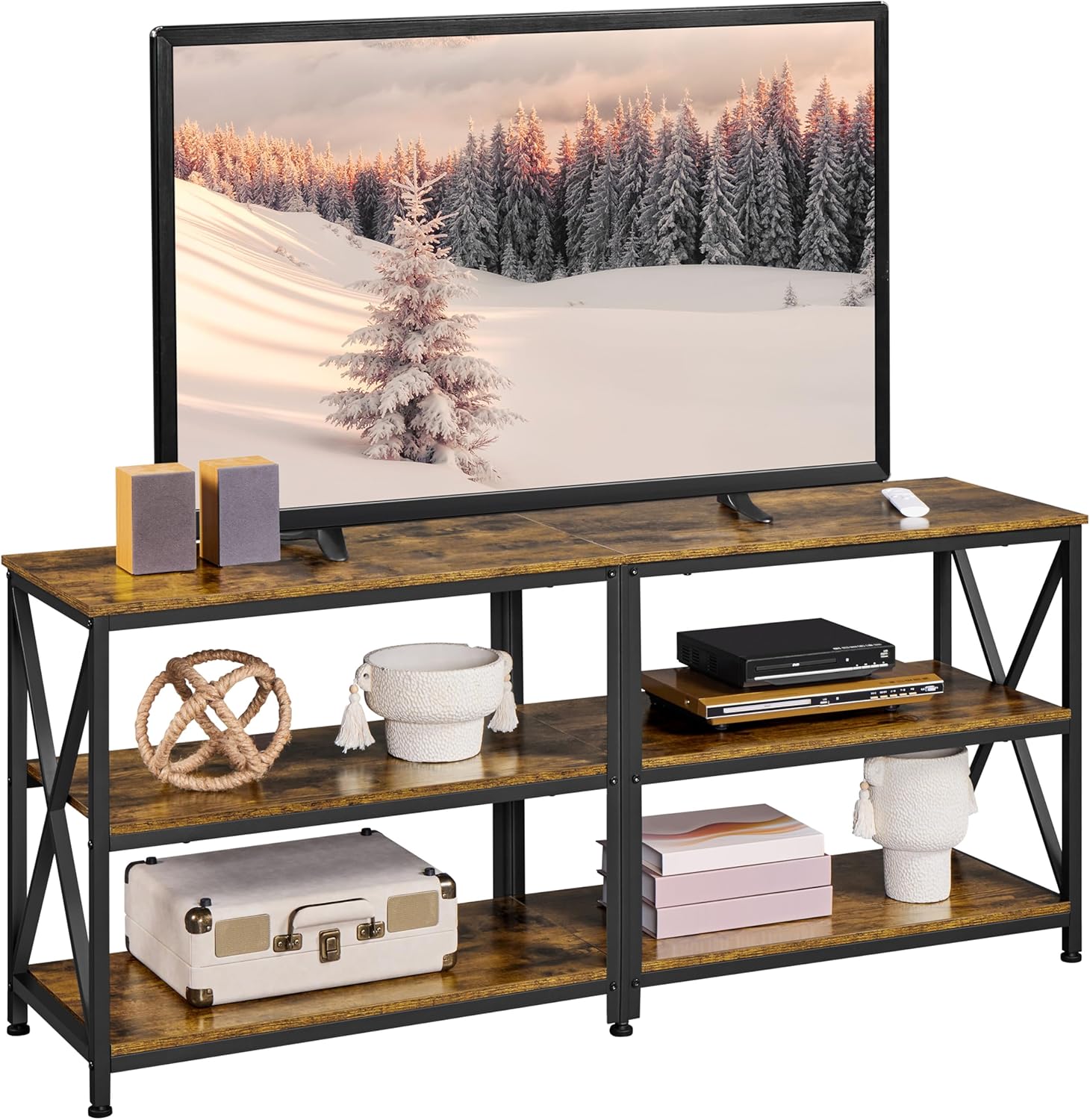 Yaheetech TV Stand for TVs up to 65 Inch, TV Unit with Open Storage ...