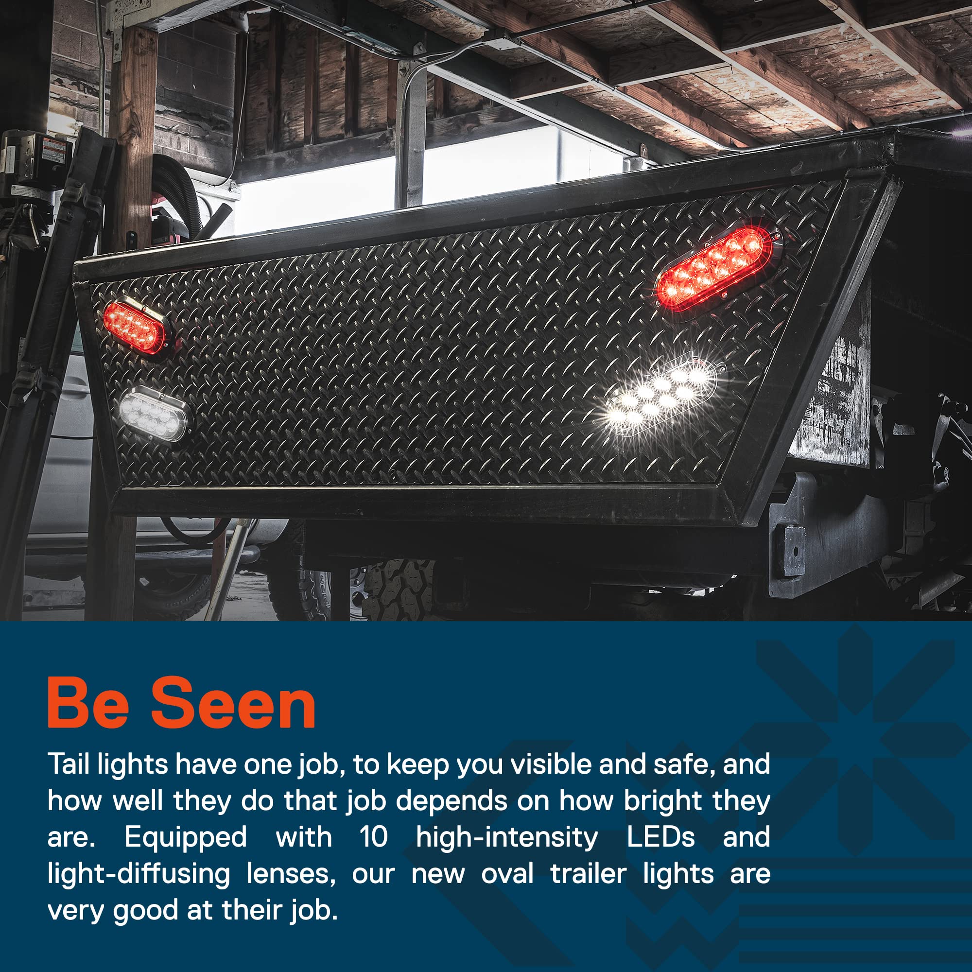 Snapklik.com : TRUE MODS 2pc Clear White 6 Inch Oval LED Reverse ...