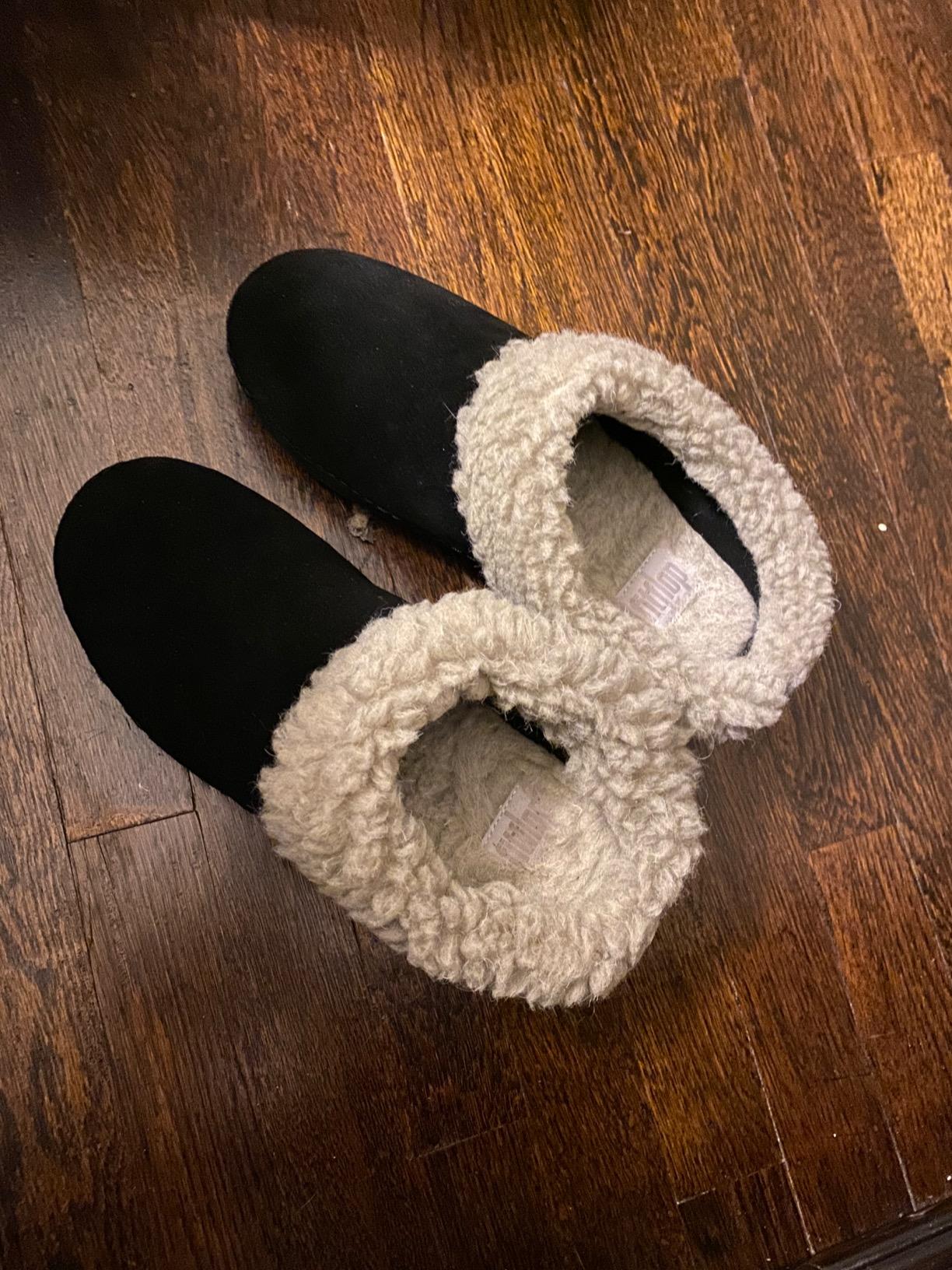 Amazon.com | FitFlop Women's Loaff II Snug Slippers, All Black - 10 M ...