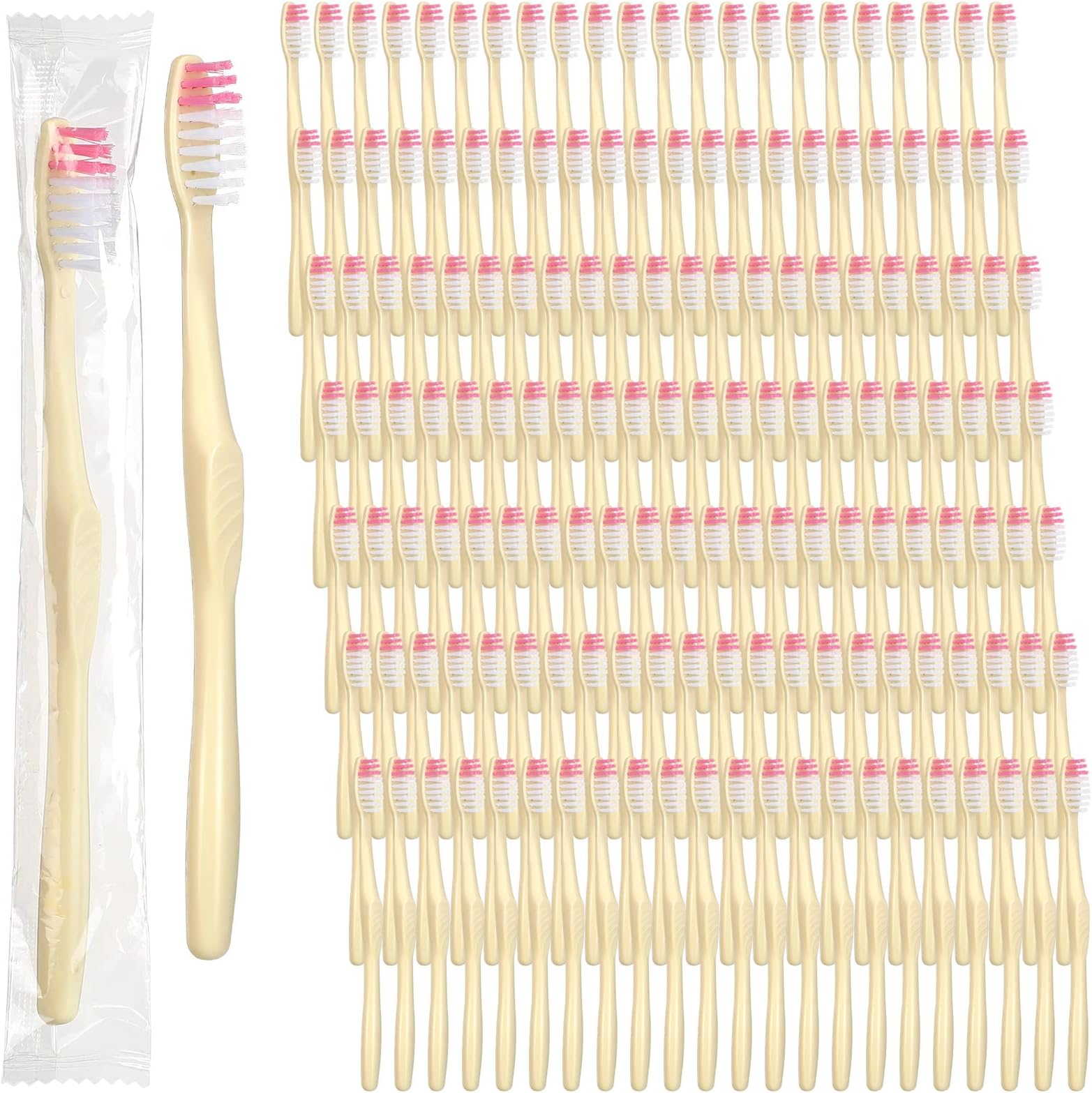 Amazon.com : Tessco 1500 Pack Disposable Toothbrushes Bulk Soft Bristle ...