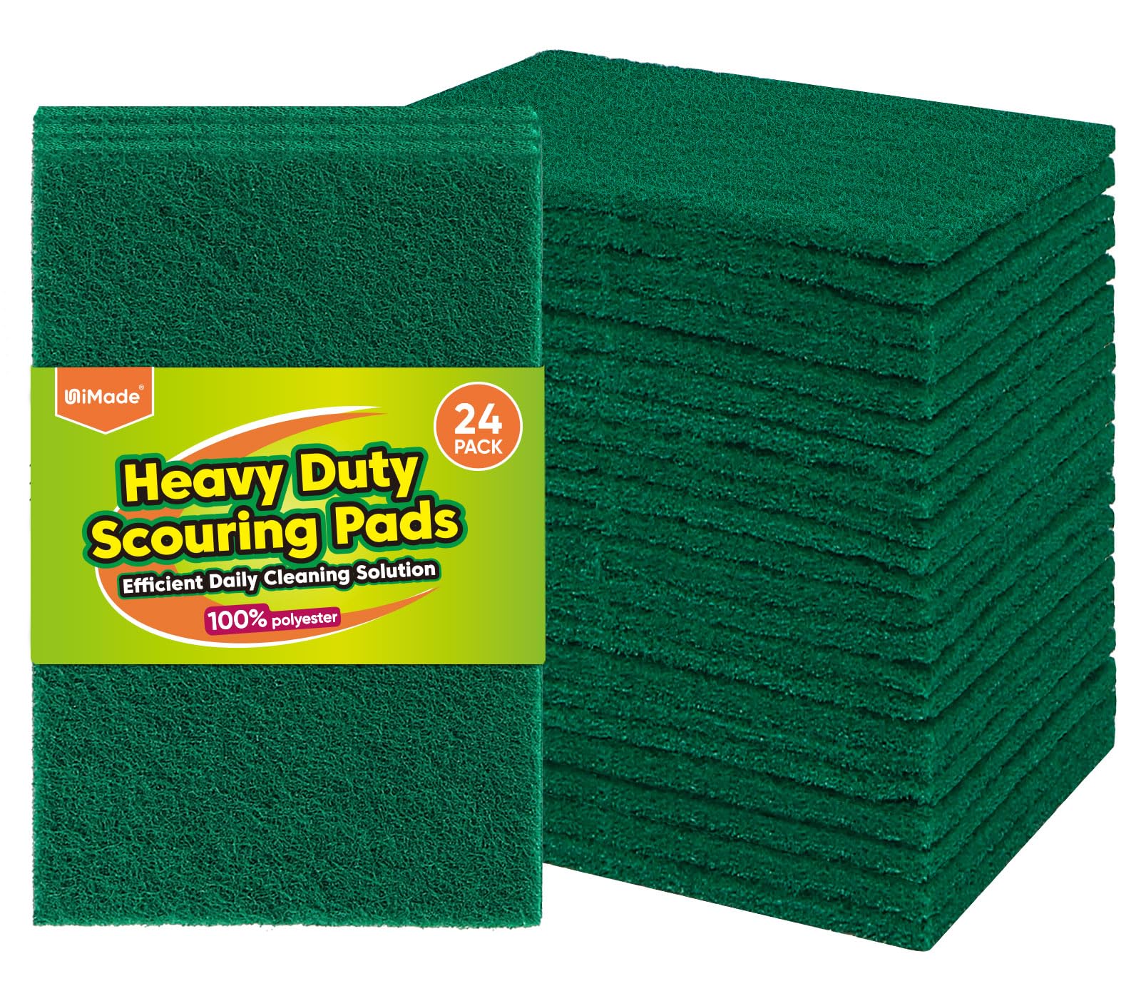 Amazon.com: UNIMADE Heavy Duty Scouring Pads, 24Pcs Household Scour ...