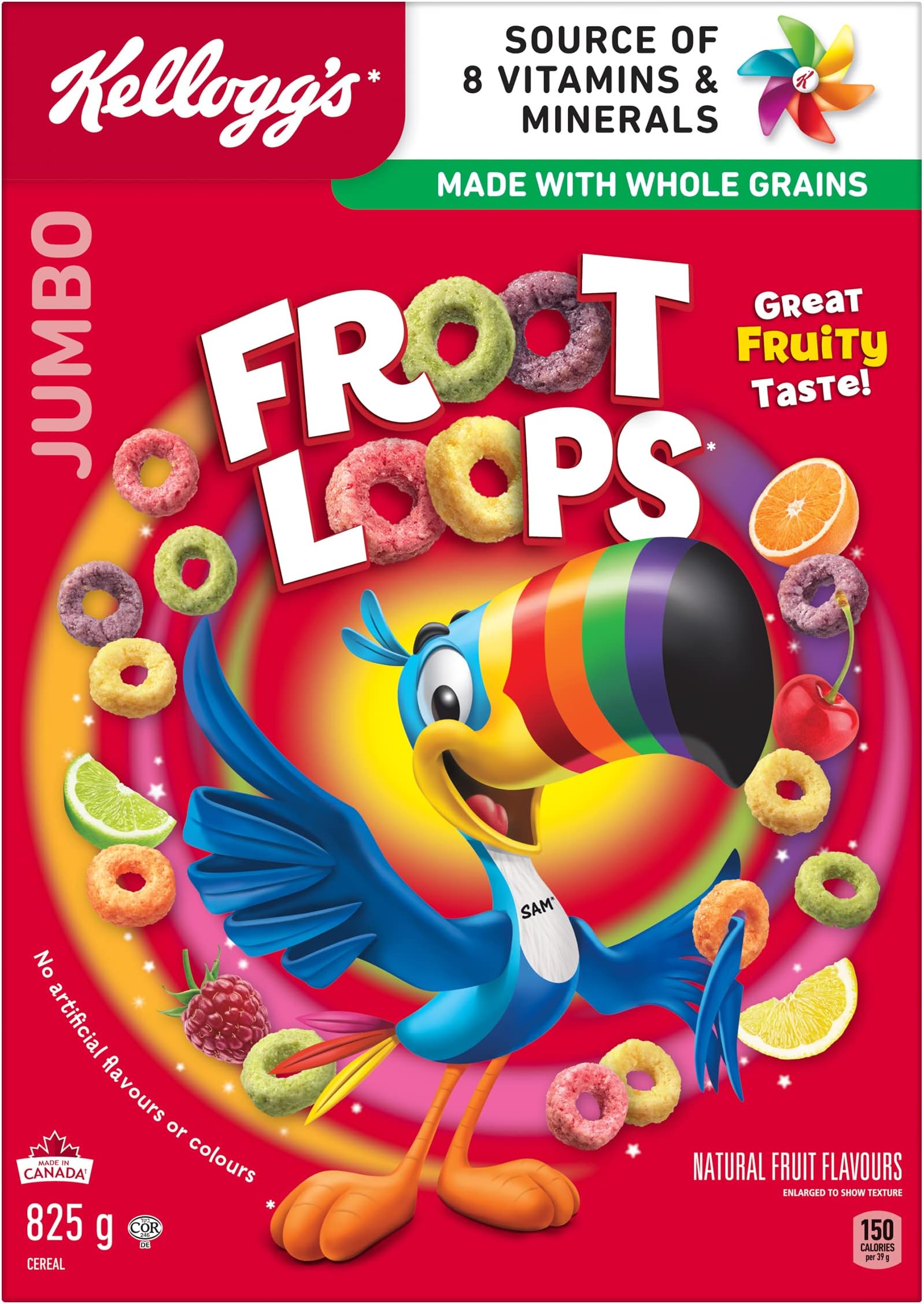 Amazon.com: Kellogg's Froot Loops Cereal, 345g/12.2oz, Imported from ...