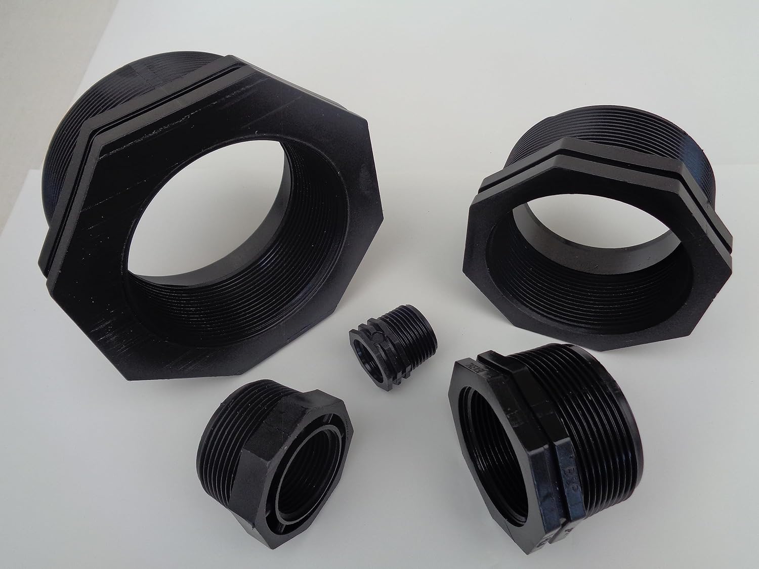 Hexagon Reducing Bush Water Fitting Polypropylene BSP Fish Pond CHOOSE SIZE (2" x 1 1/2" bsp ...