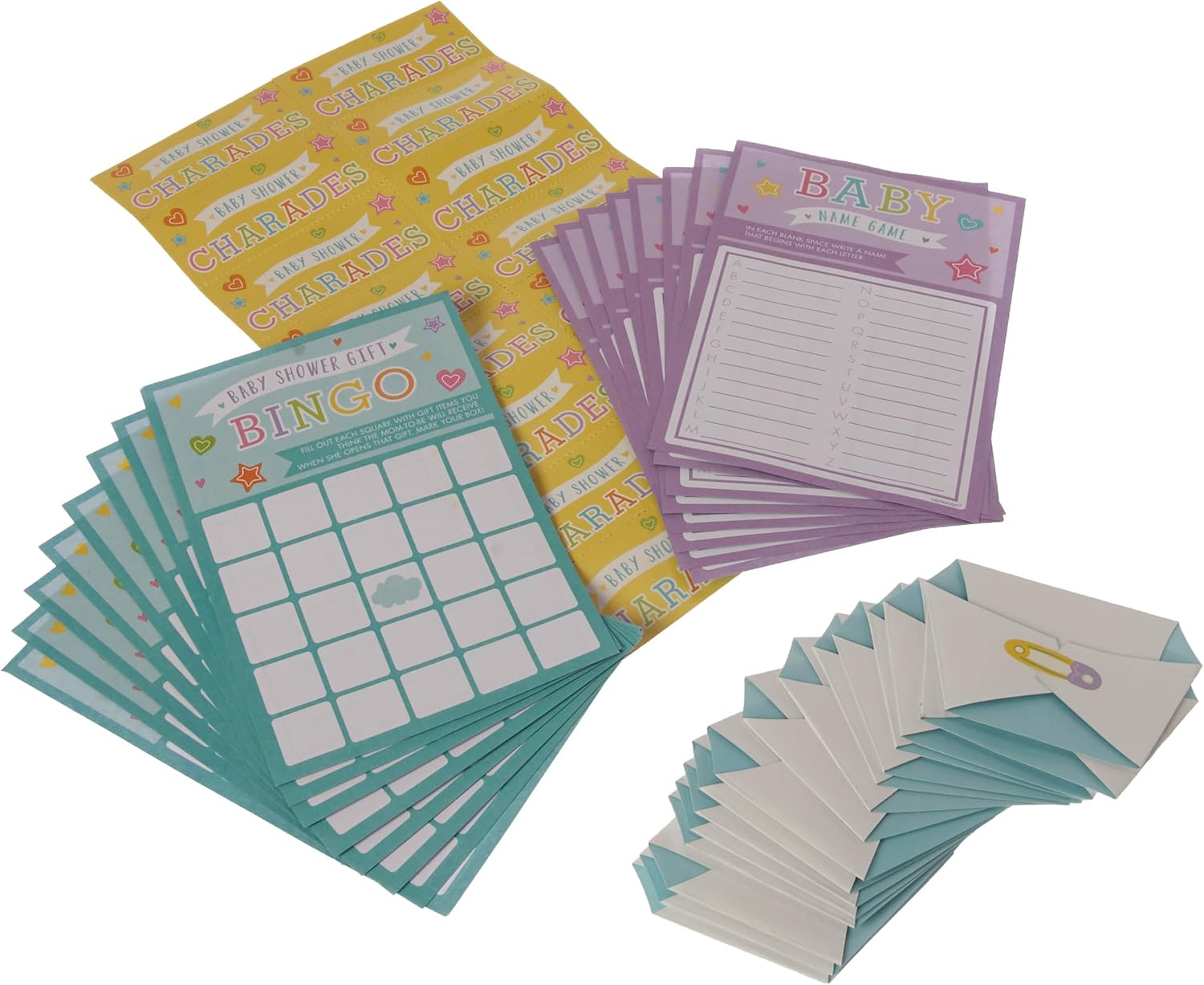 Amazon.com: Amscan Assorted Fun Baby Shower Game Kit : Home & Kitchen